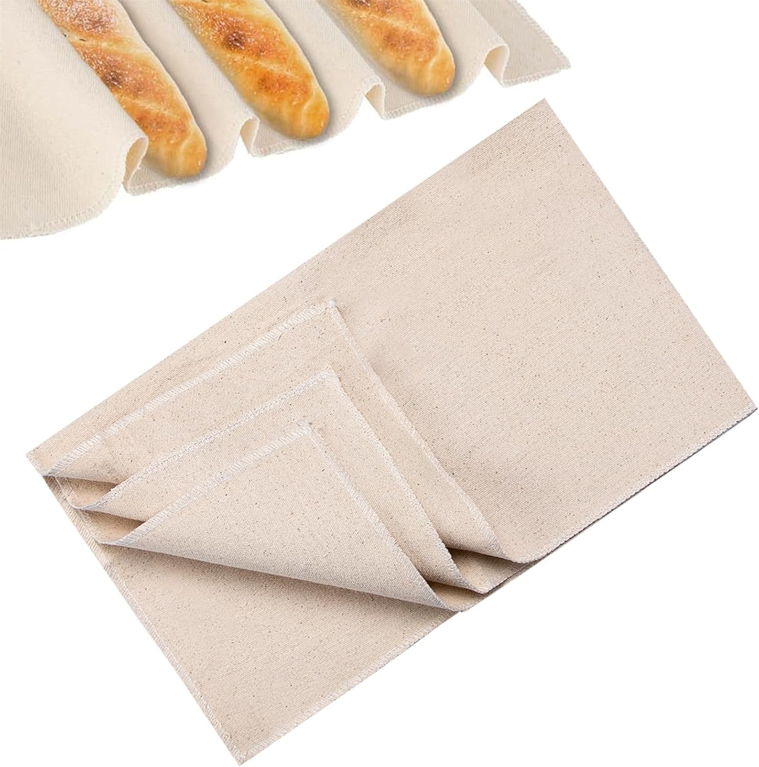 Proofing Cloth Natural Cotton Bakers Couche 29.5 x 17.7Inch Thick Heavy ...