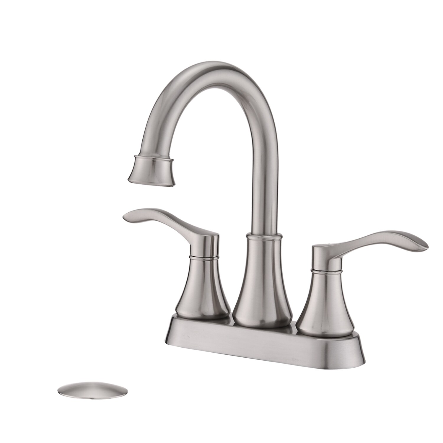 Proox 4-inch Swivel Spout Centerset 3-hole Bathroom Faucet with Pop-up ...