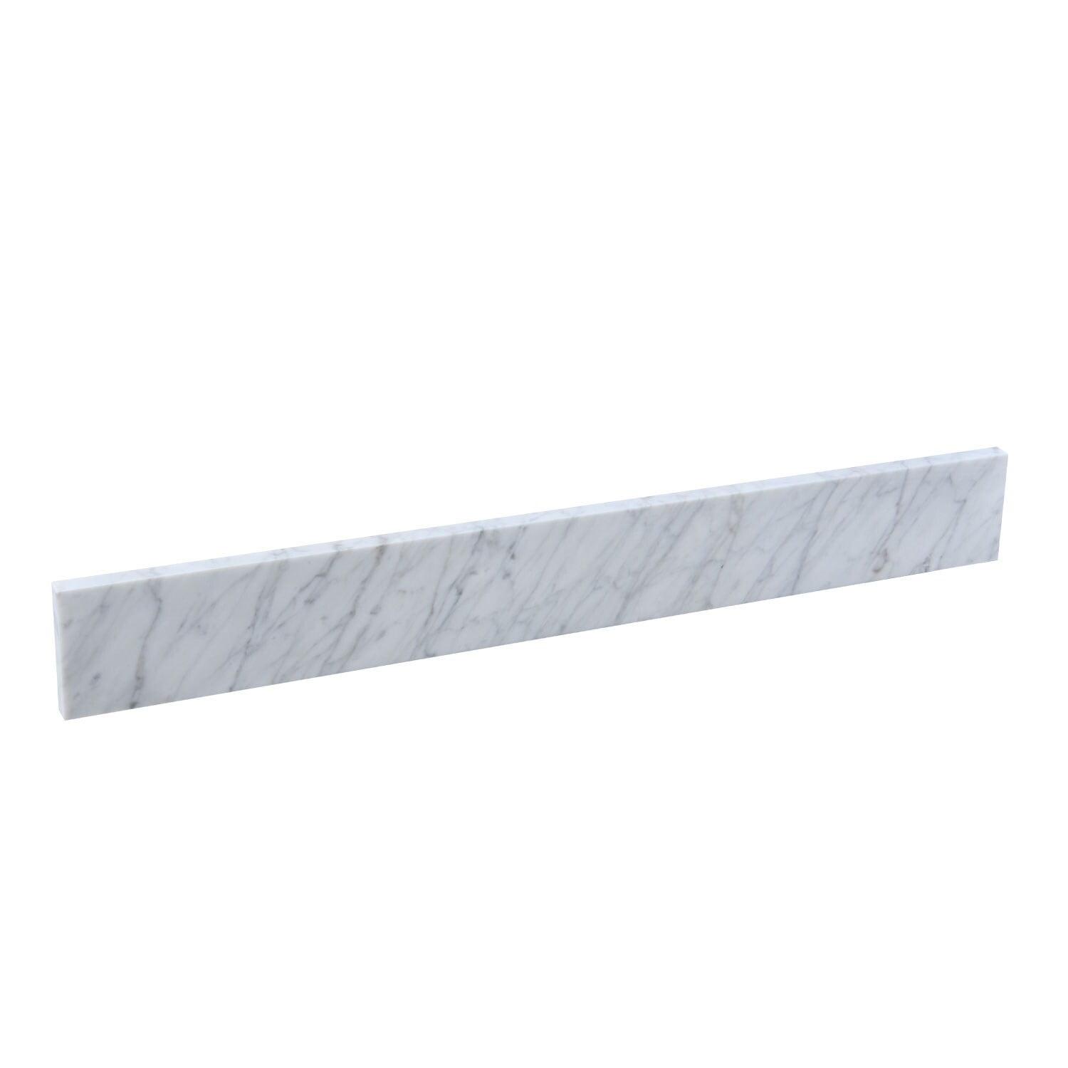 Proox Carrara Marble Stone Vanity Top Backsplash Sidesplash in White 30 ...