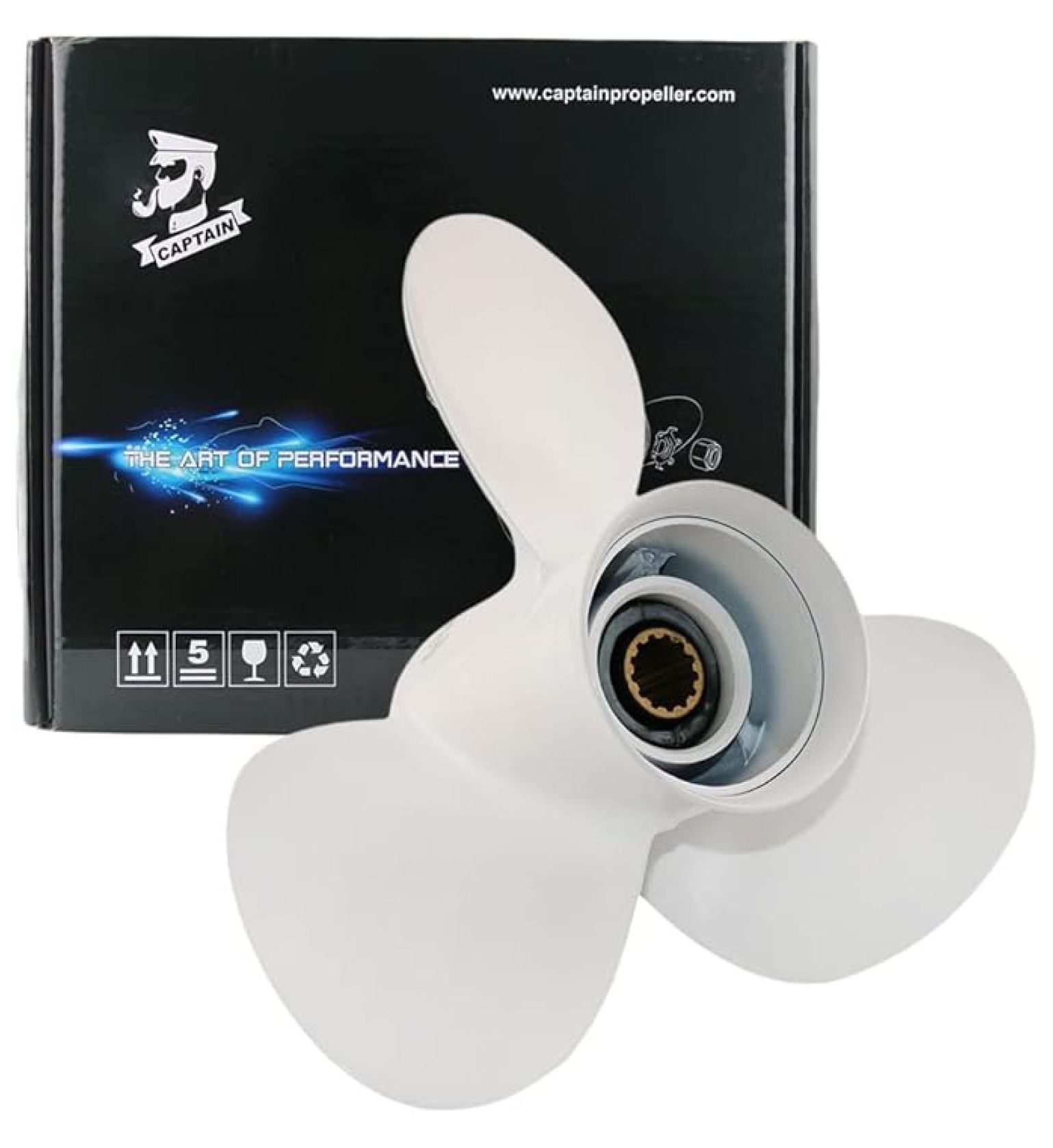 Prop 12 1/4x9 Fit Outboard Motor T25/F30/F40/F50/40HP/48hp/50hp/60hp ...