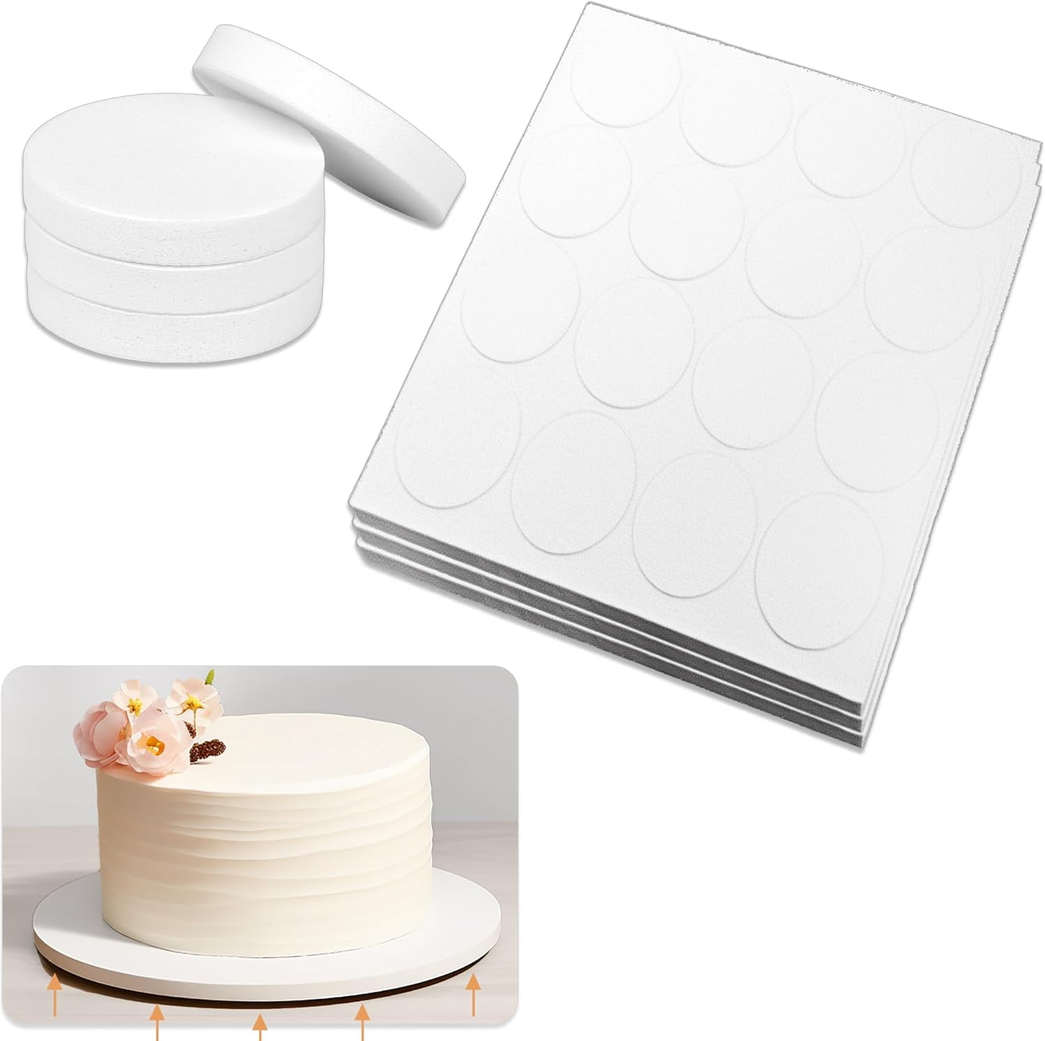 Prop Up Tool (180 Pieces) for Any Cake Drums, Cake Boards & Cake ...