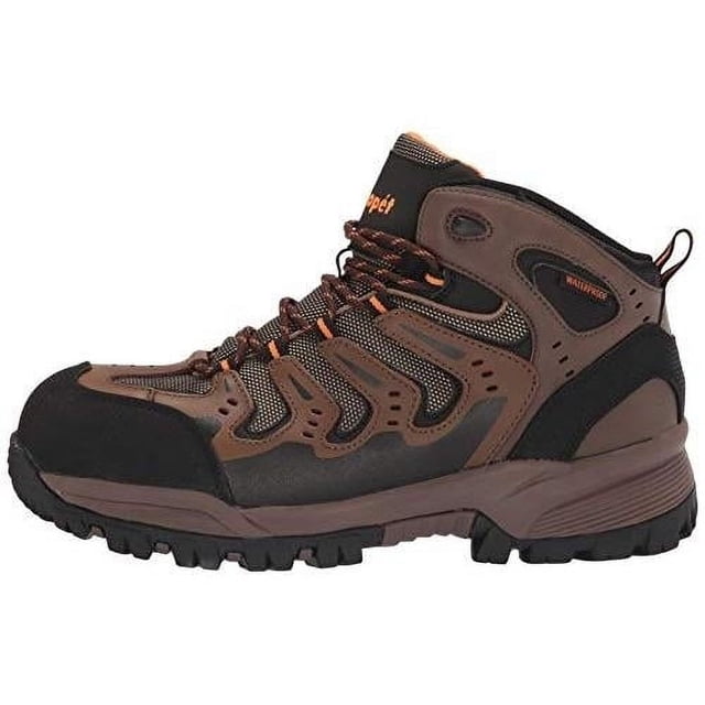 Propét Men's Sentry Construction Boot BROWN/ORANGE - Walmart.com