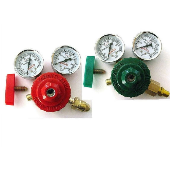 Propane/Acetylene & Oxygen Premium Regulator Set- for Welding, Brazing ...