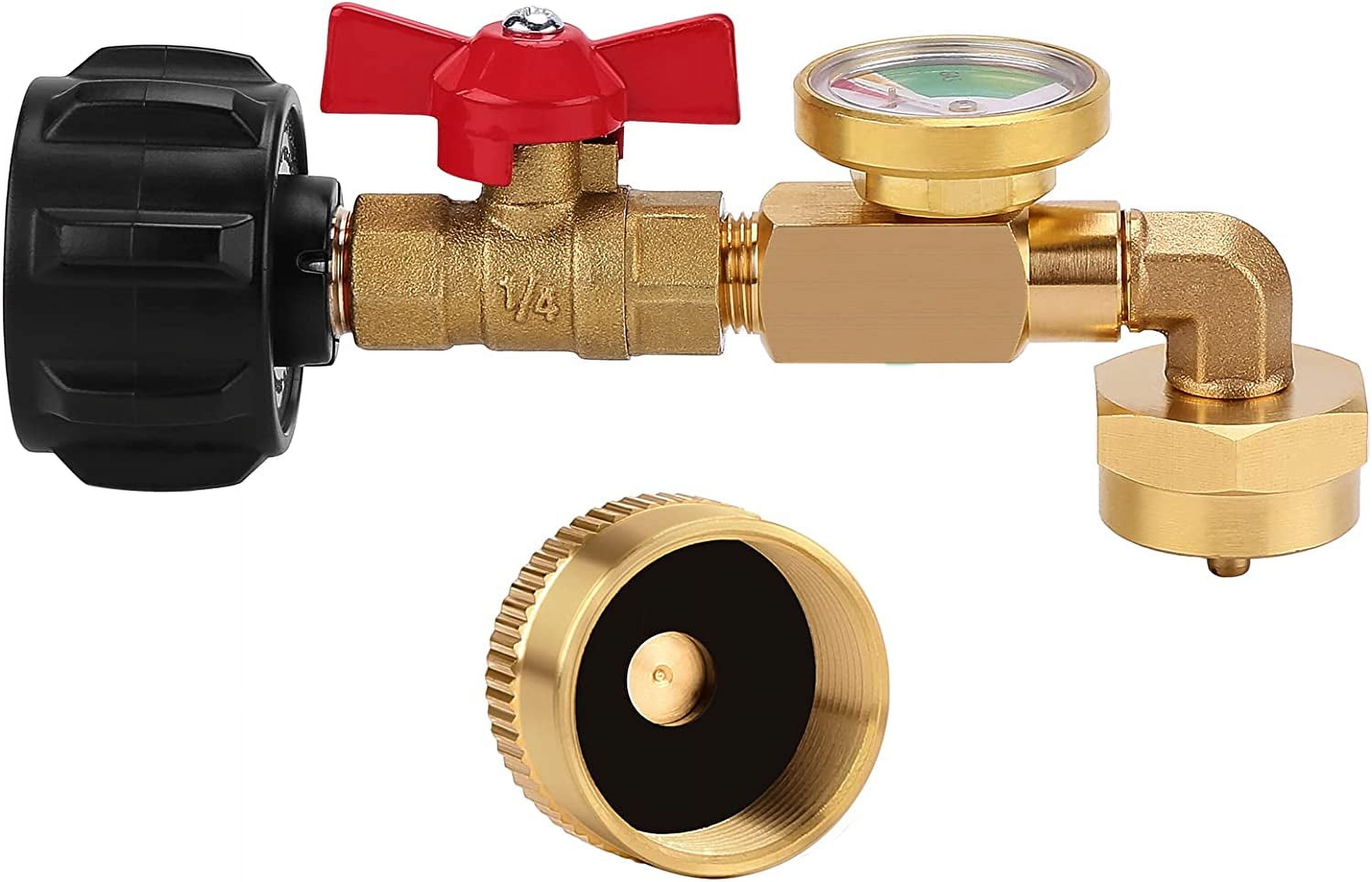 Propane Adapter 1lb to 20lb, QCC1 Propane Refill Elbow Adapter with ...