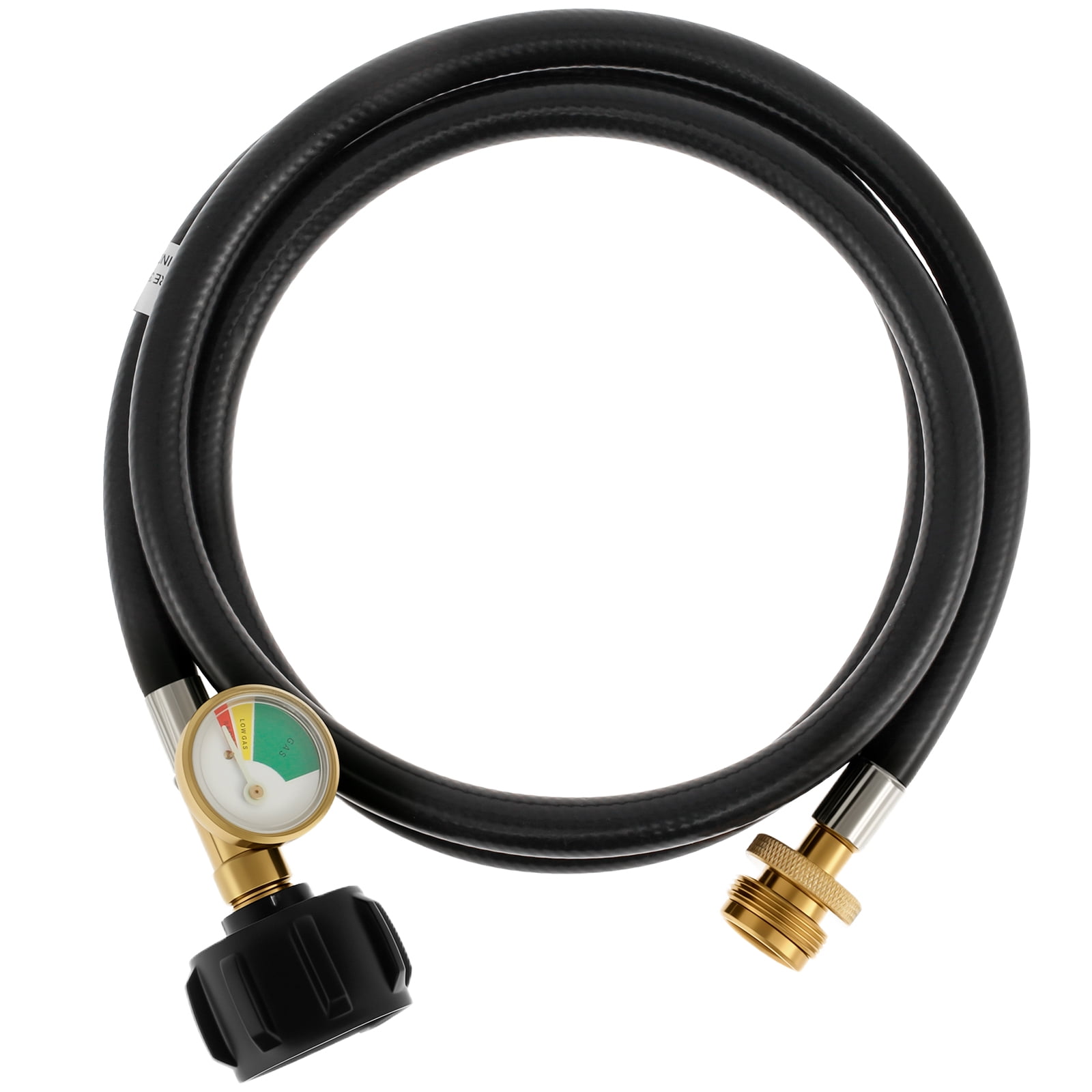 Propane Adapter Hose with Gauge 5FT Easy Install 1lb to 20lb Propane ...