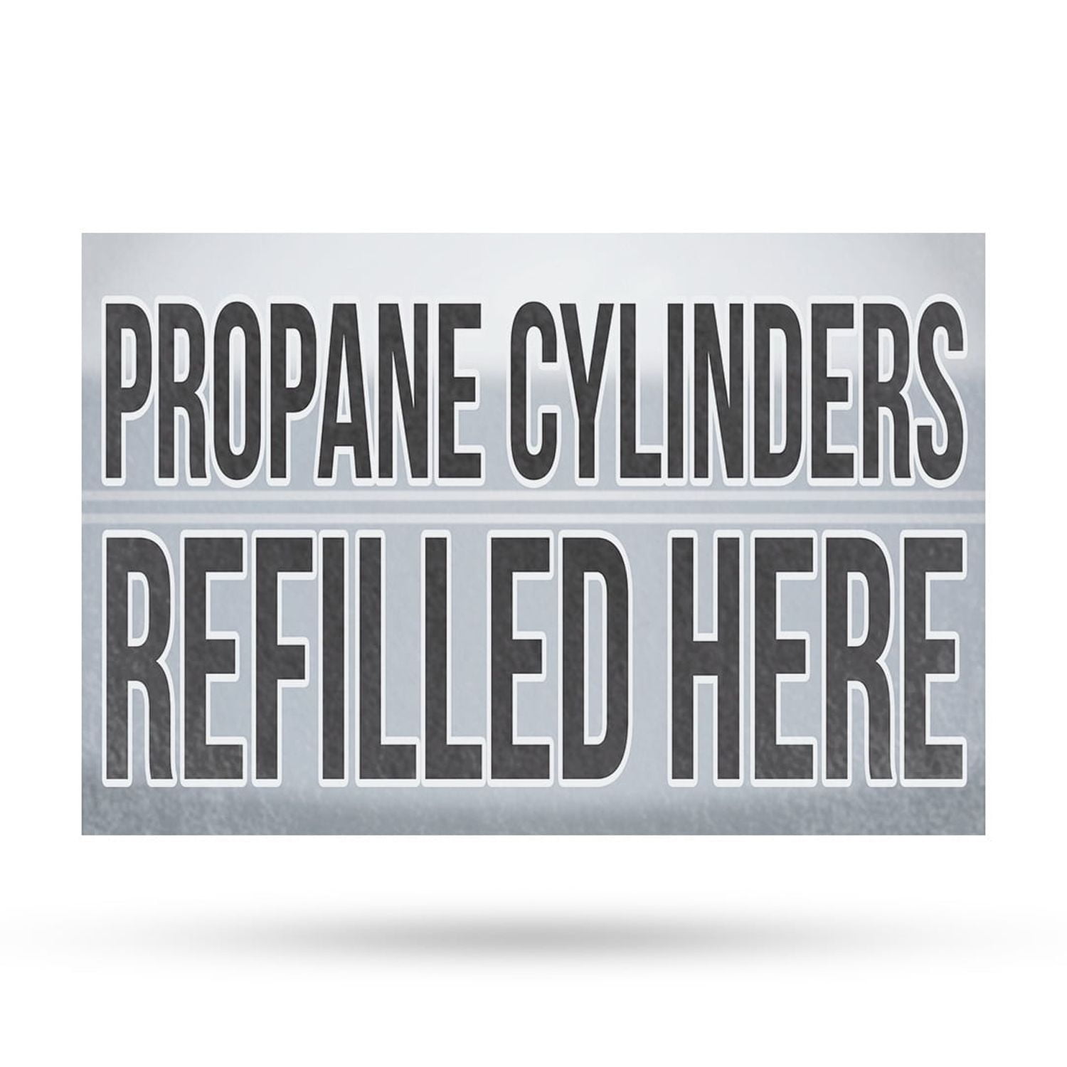 Propane Cylinders Refilled Here Vinyl Decal 24 Inch x 36 Inch ...