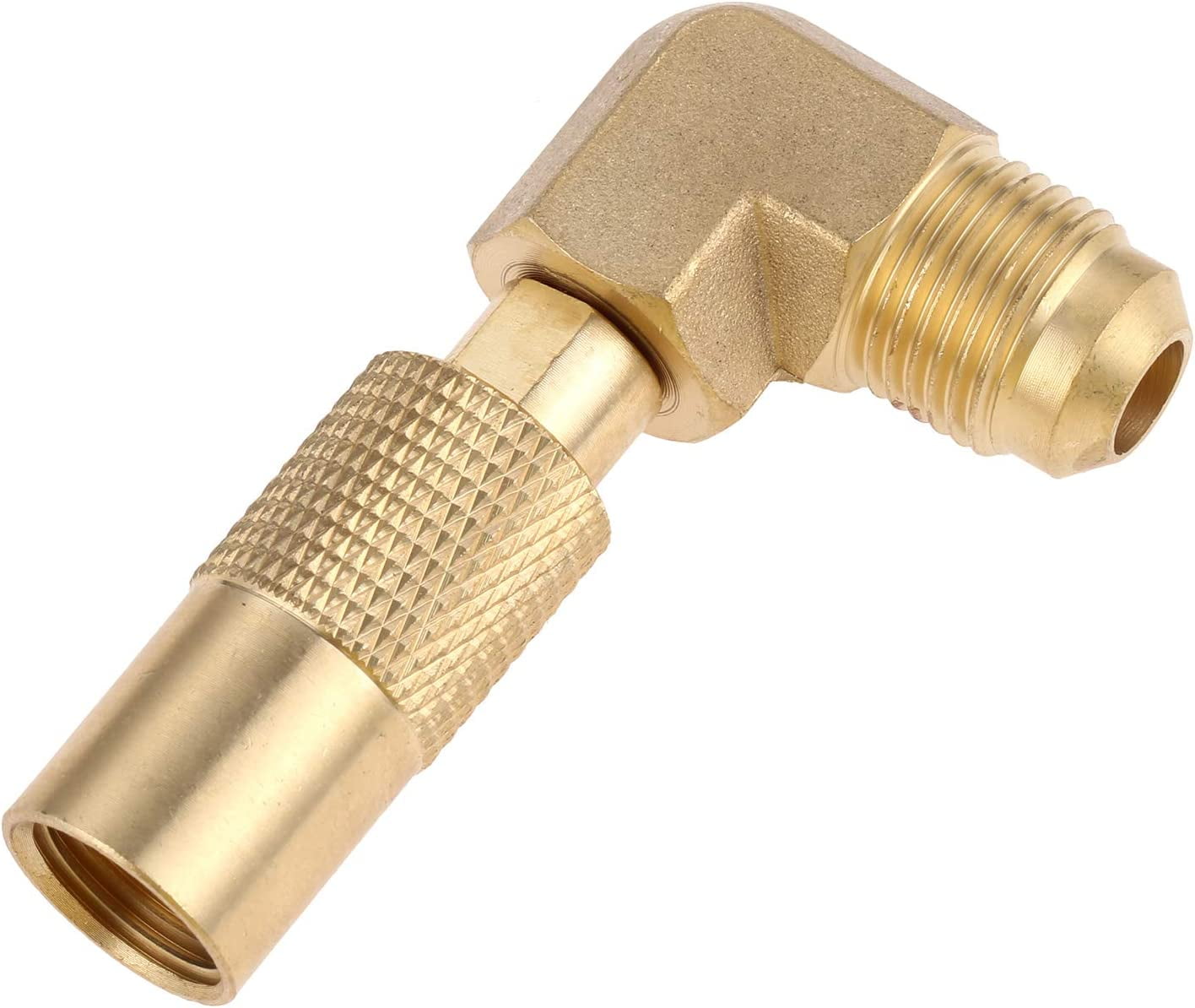 Propane Elbow Adapter, Low Pressure 3/8" Male Flare Propane Adapter ...
