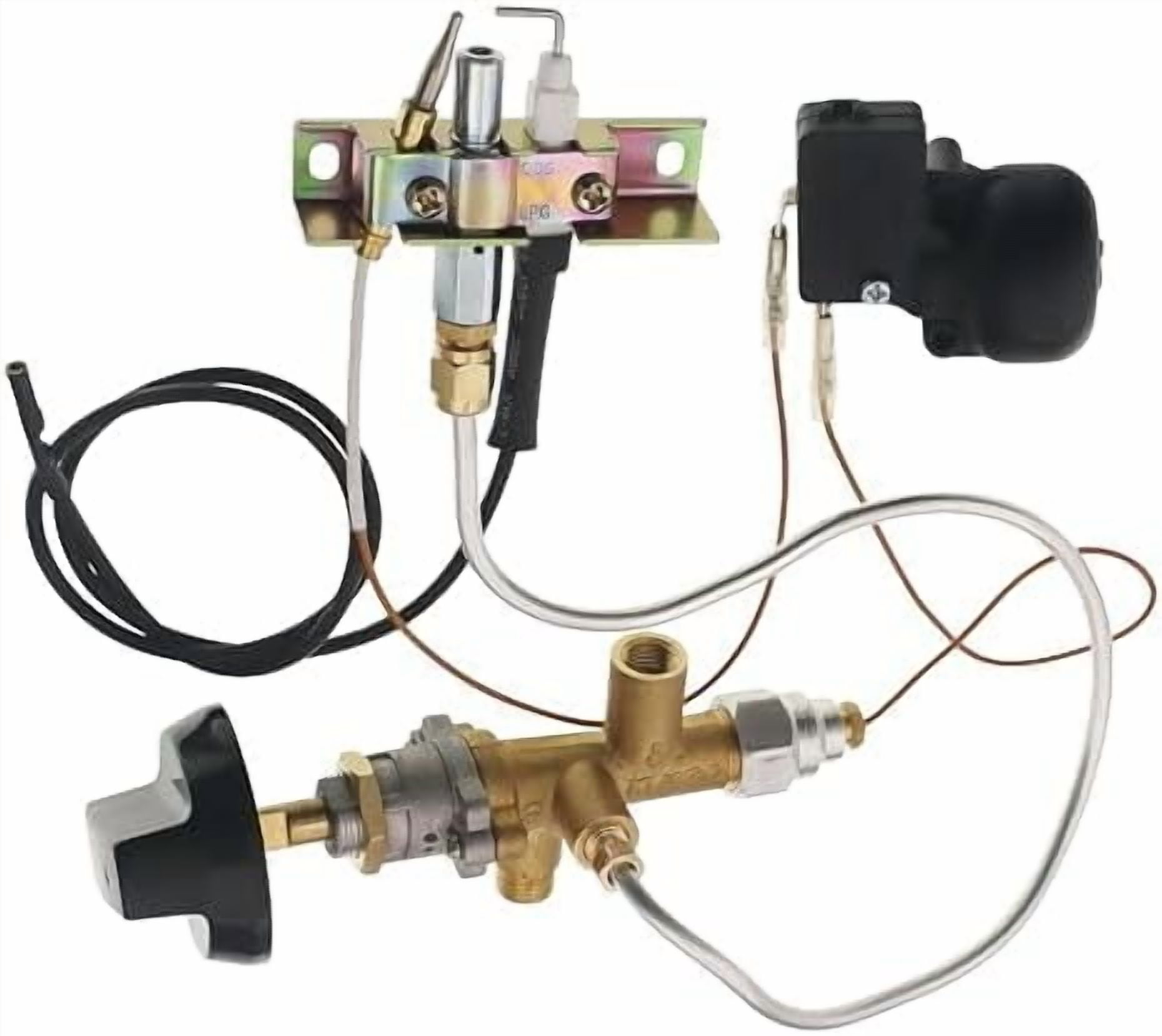 Propane Fire Pit Main Control Brass Safety Valve Kit Parts, Include ...
