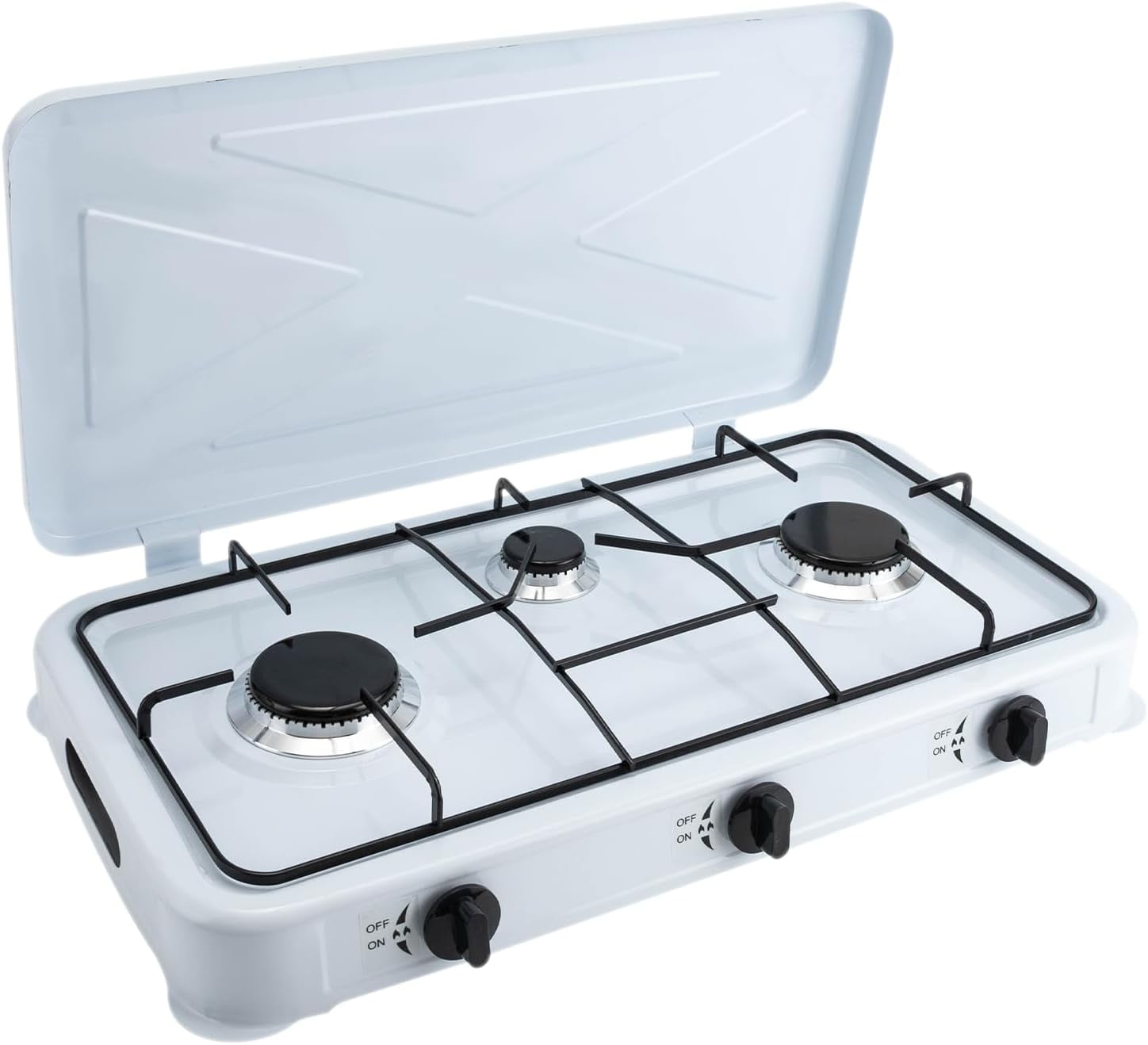 Propane Gas Cooktop with Wind Blocker,3 Burner Gas Stove Propane gas ...