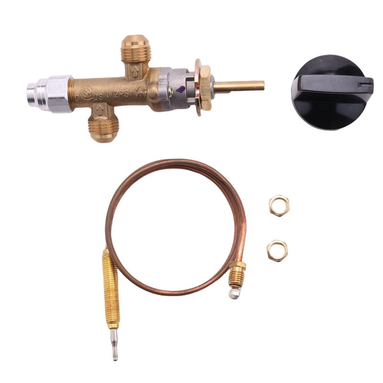 Propane Gas Fire Pit Control Valve, Thermocouple and Knob, Gas Heater ...