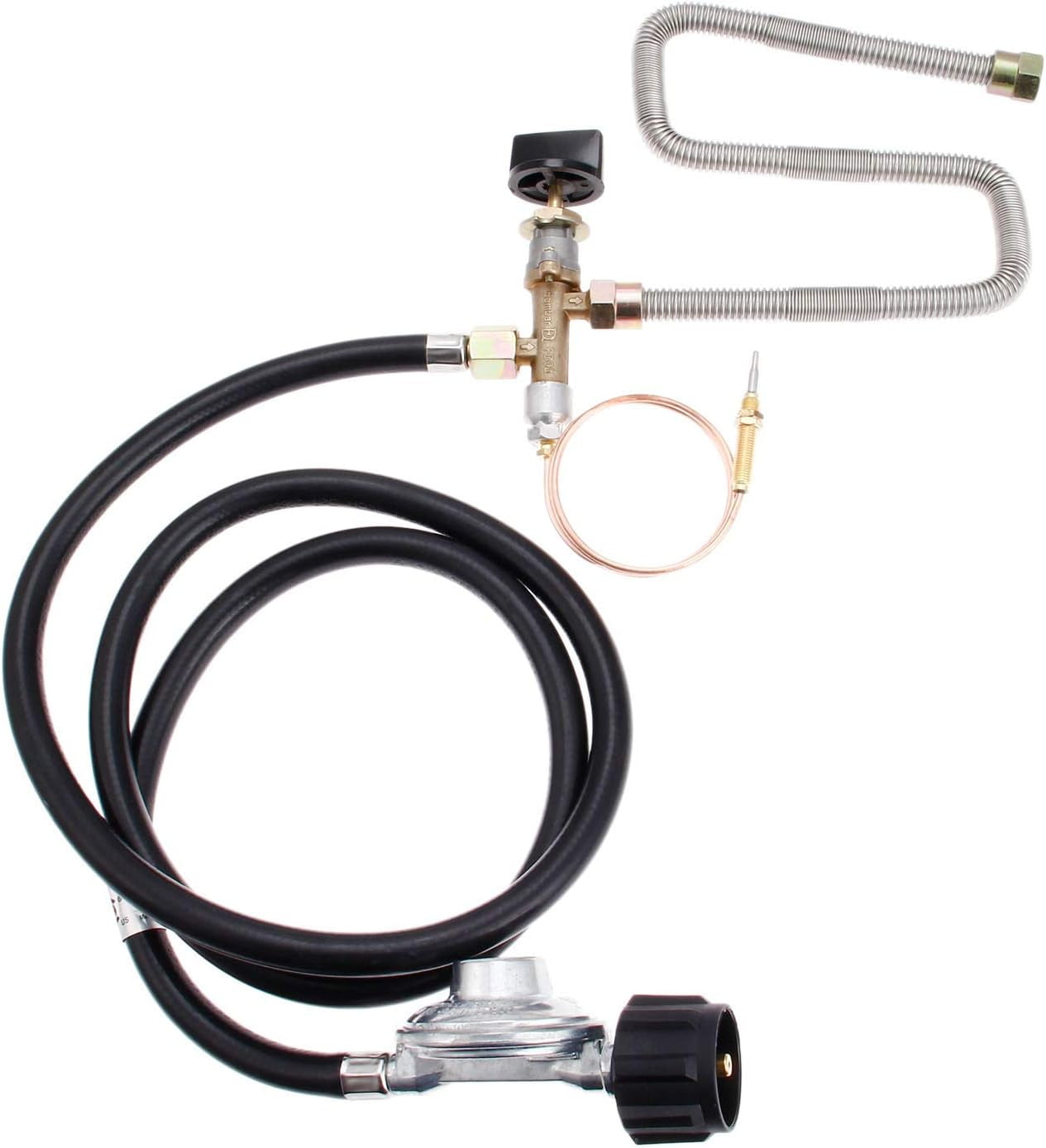 Propane Gas Fire Pit and Fireplace Safety Valve Control System Assembly ...