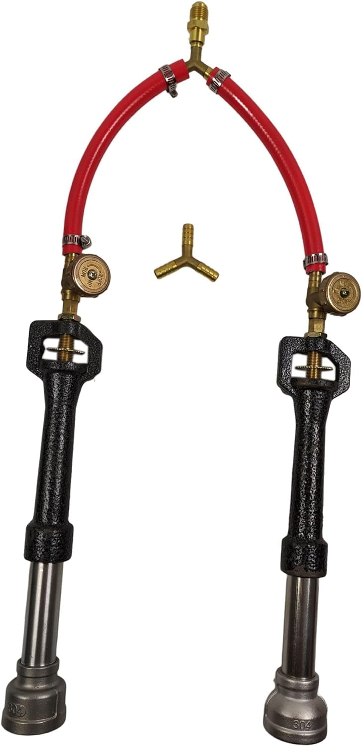 Propane Gas Forge Burner, High Pressure Double Forge Burner with Air ...