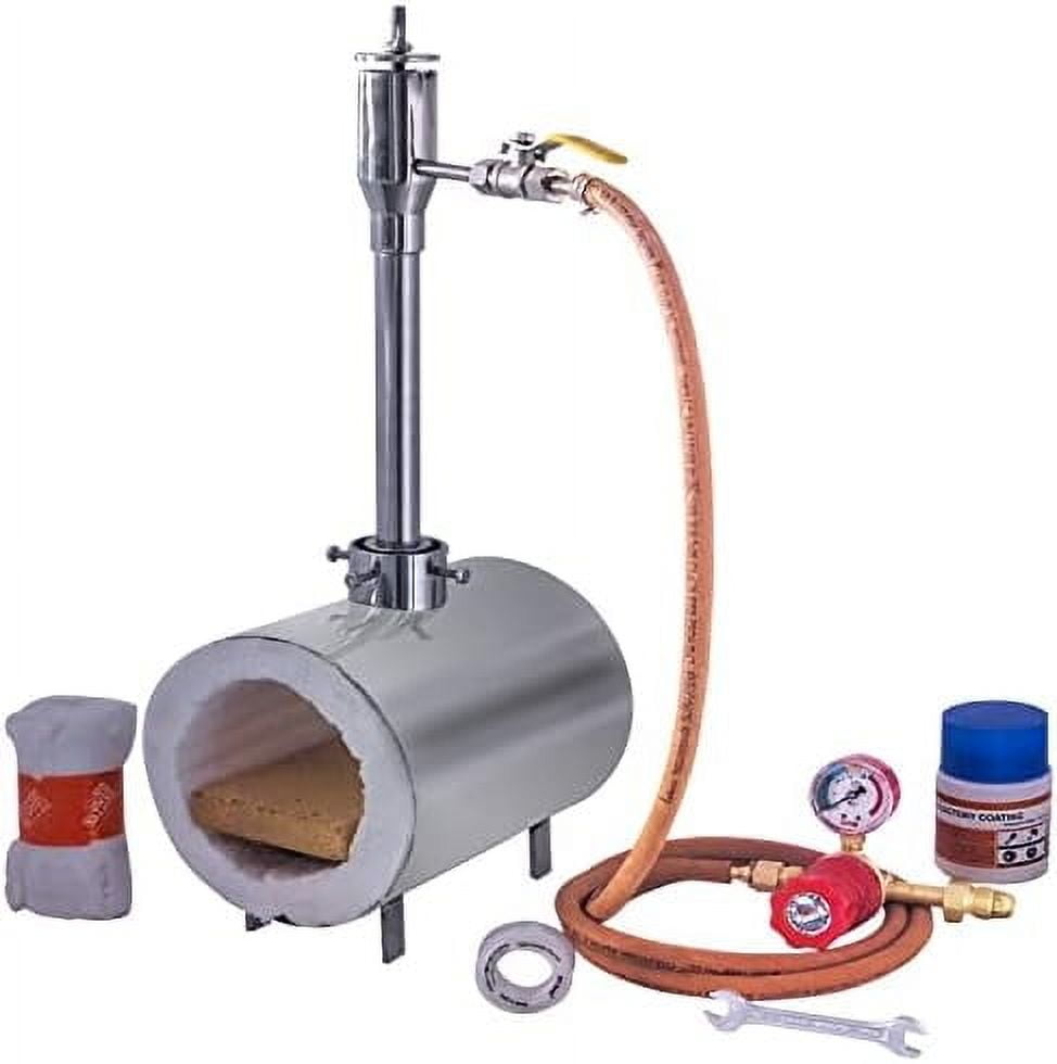 Propane Gas Forge Single Burner -Portable Blacksmithing Forge Kit for ...