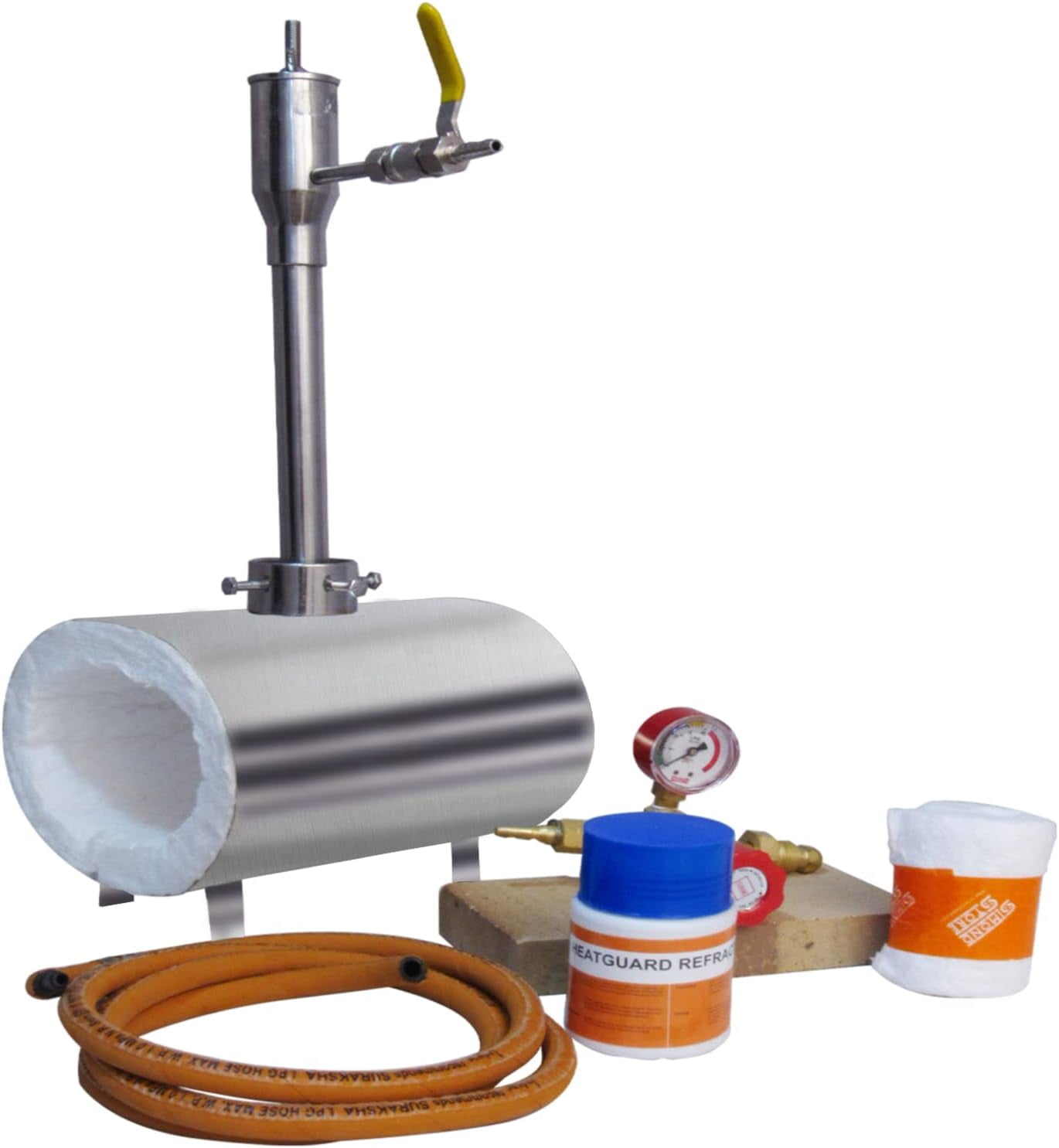 Propane Gas Forge Single Burner - Portable Blacksmithing Forge Kit for ...