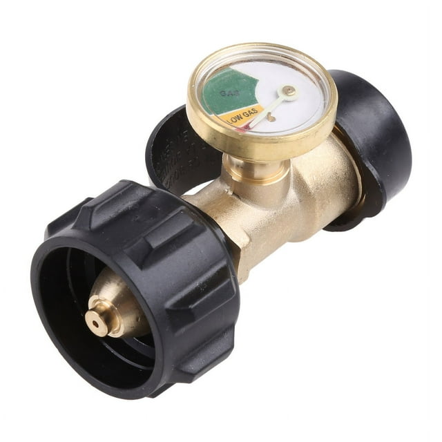 Propane Gas Gauge Meter for Tank Built-in Leak Detector Universal for ...