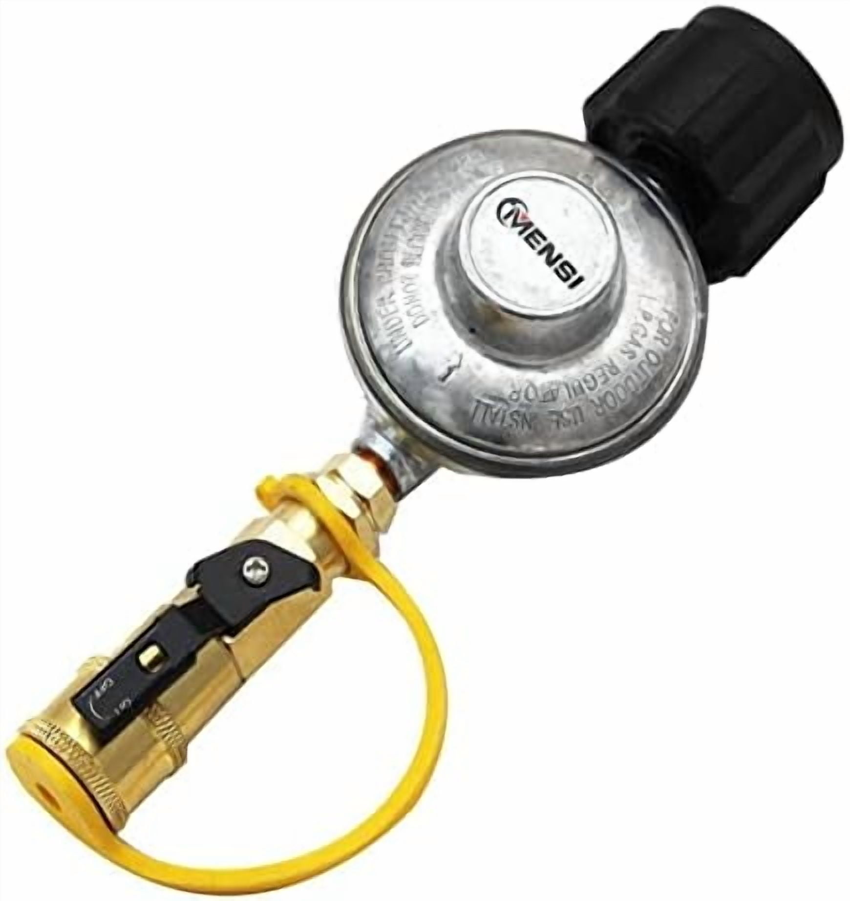 Propane Gas Grill Regulator with 1/4" Quick Connect Cylinder Tank ...
