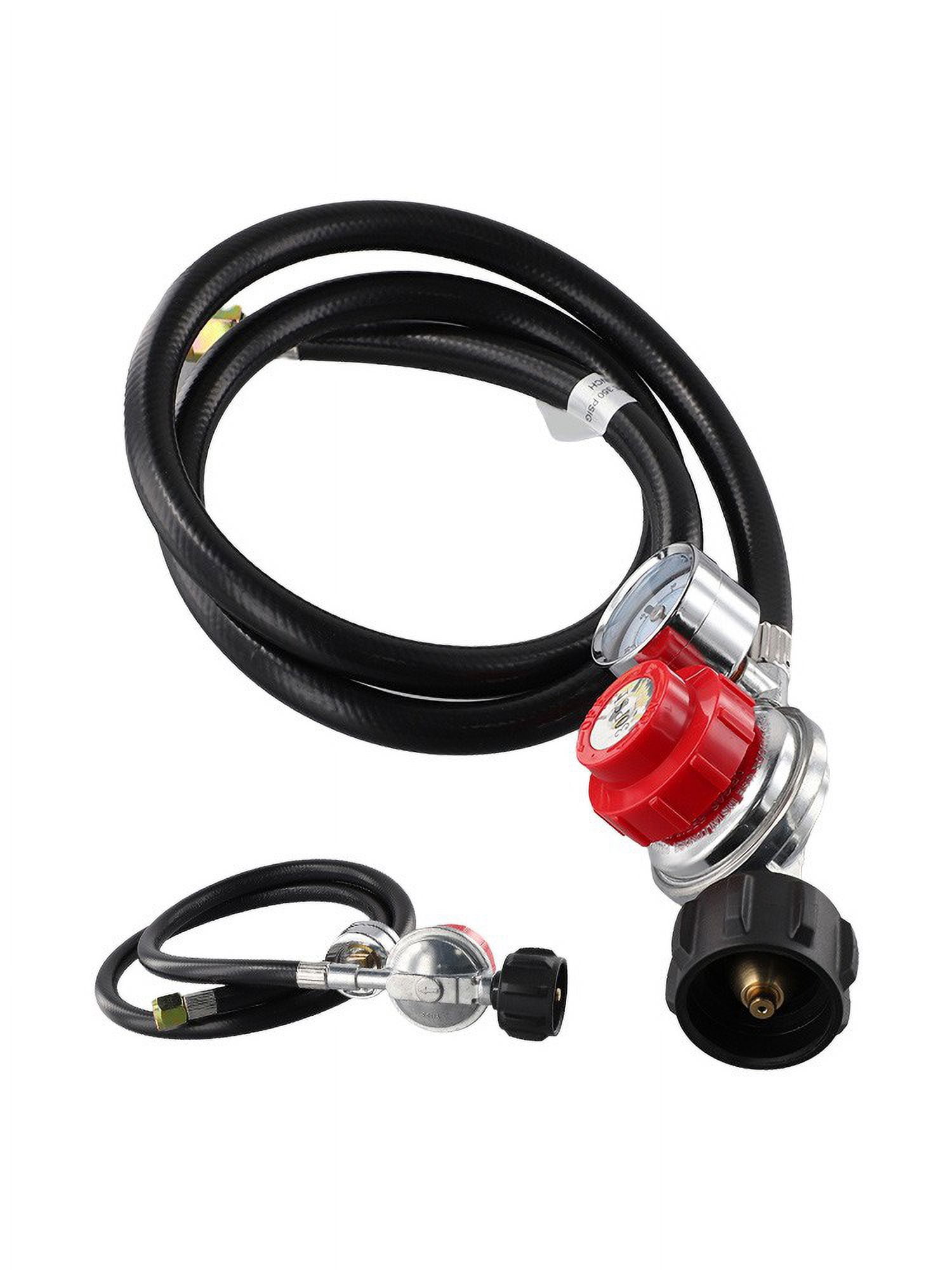 Propane Gas Regulator with Adjustable Pressure, for BBQ Grills, Easy ...