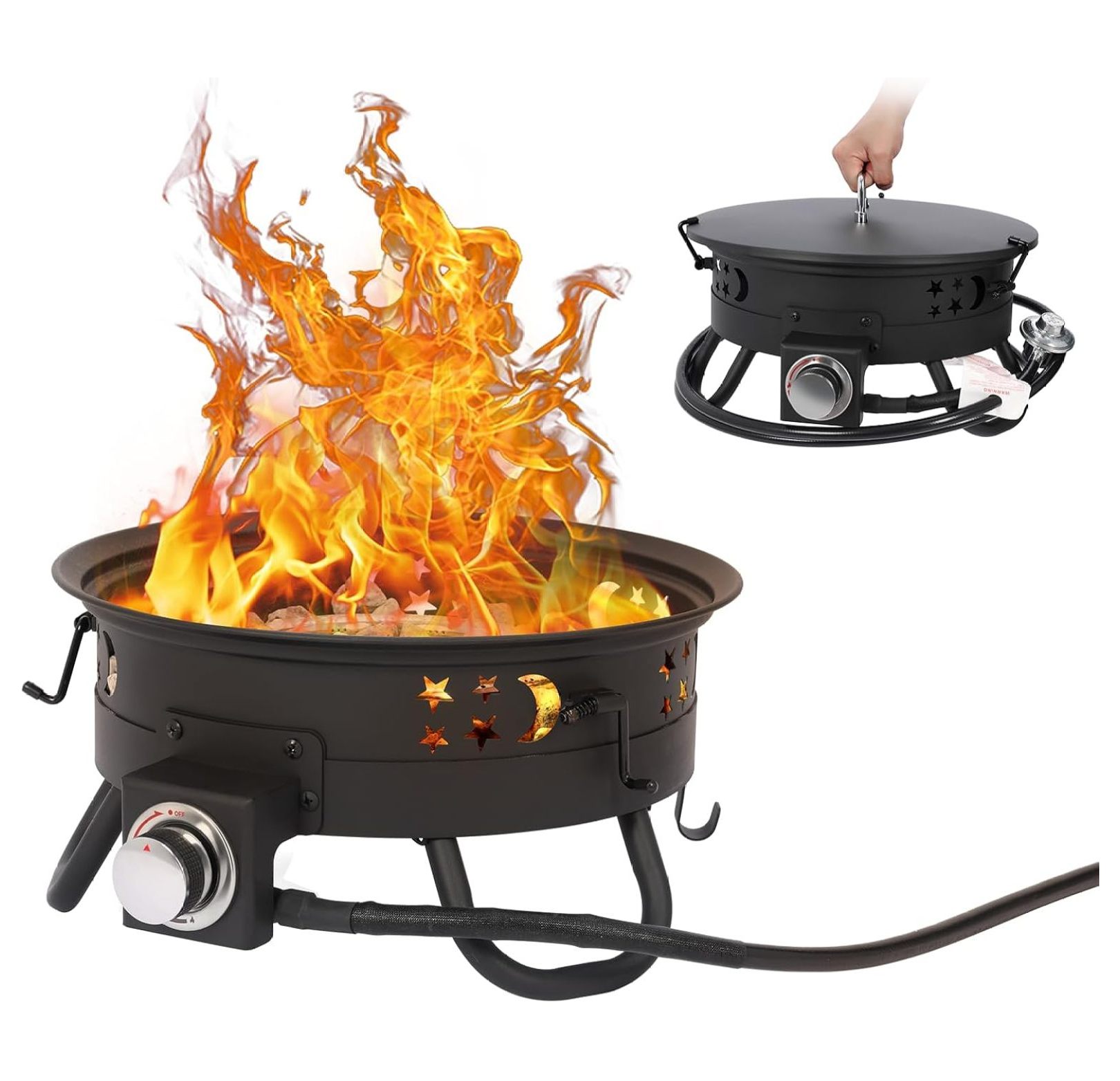 Propane ,Gas ,Steel Outdoor Portable Propane for Camping,Small Round ...