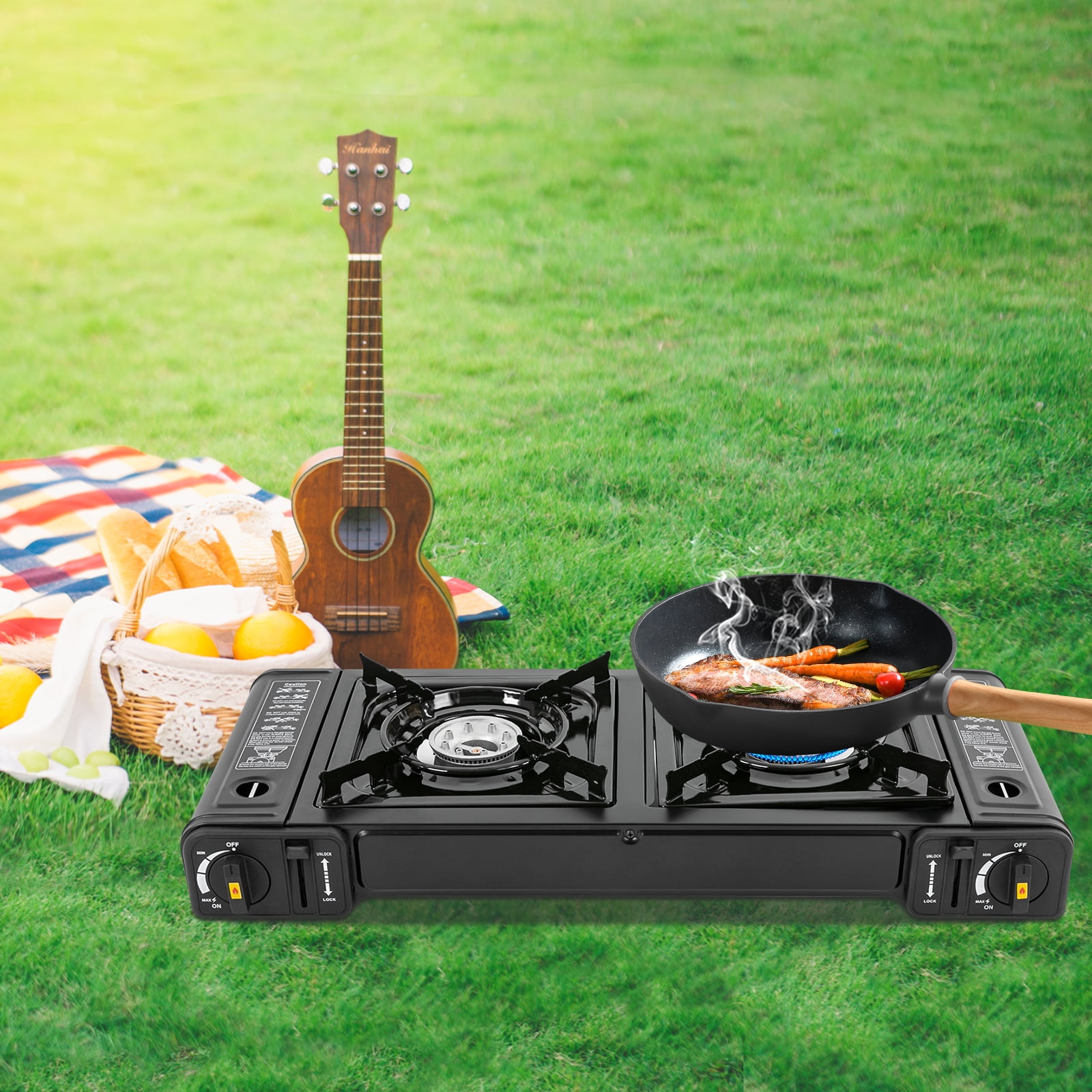 Propane Gas Stove with Automatic Ignition – Durable Iron & Copper ...
