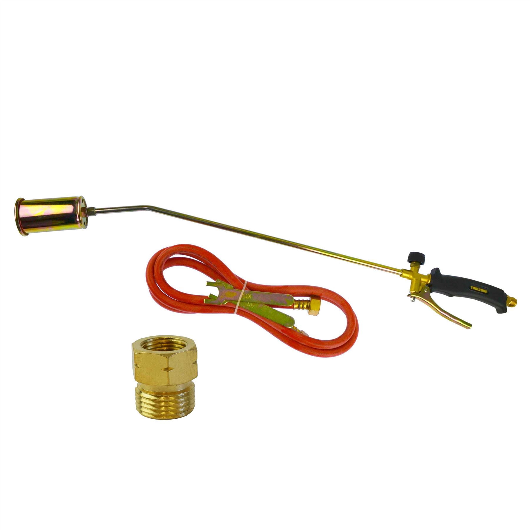 Propane Gas Torch Burner 2m Hose Regulator Roofer Plumber Weed Kit ...