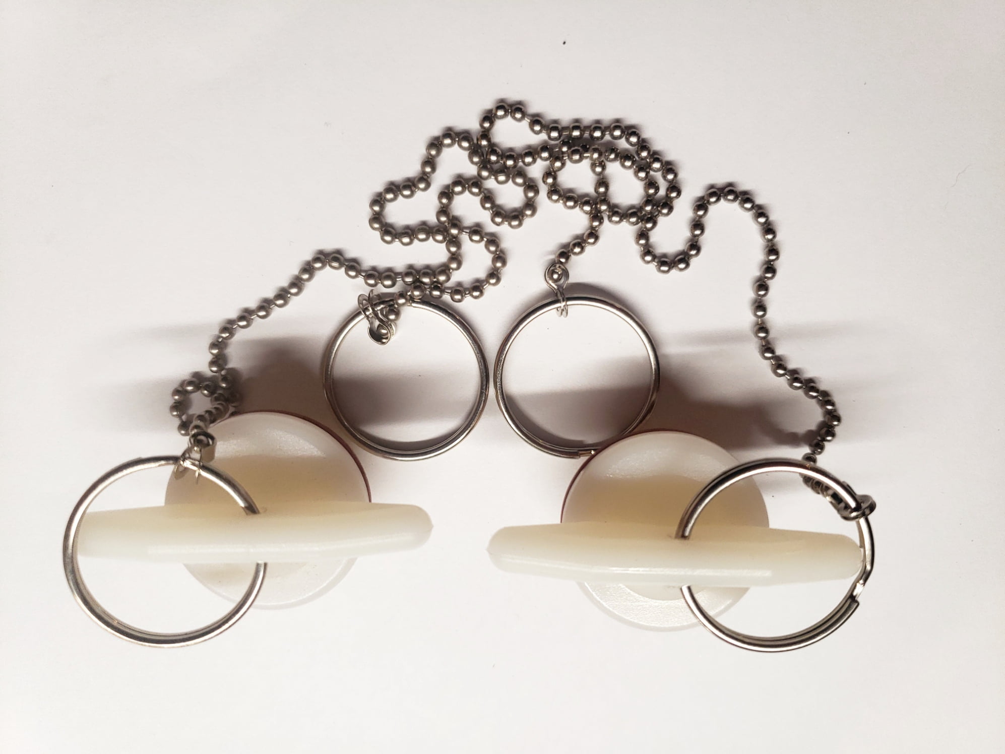 Propane LP BBQ Grill 20-40lb Tank Valve Threaded Plugs w/ Chain Tethers ...