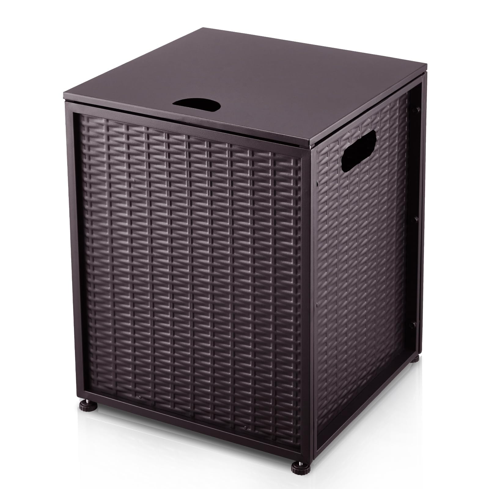 Propane Metal Tank Cover Table for Gas Fire Pits, Gas Tank Holder ...