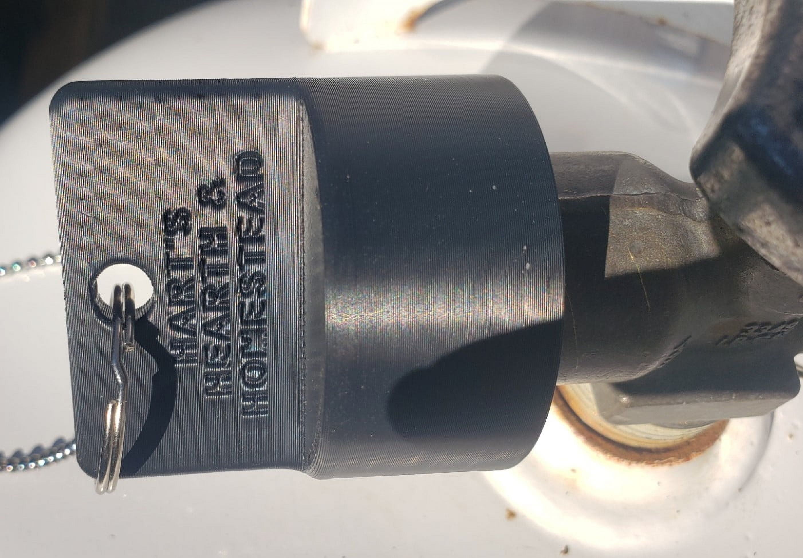 Propane OPD Black, Threaded Dust Cap with SS Chain Tether, 2 Year ...