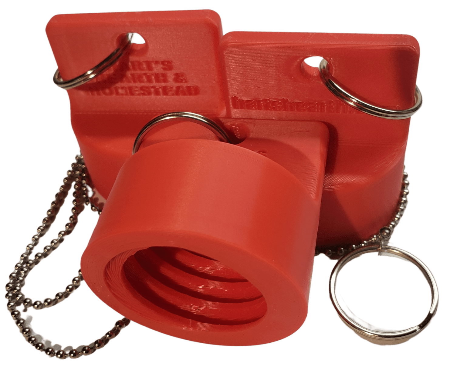 Propane OPD Red Threaded Dust Cap with SS Chain Tether, 2 Year Warranty ...