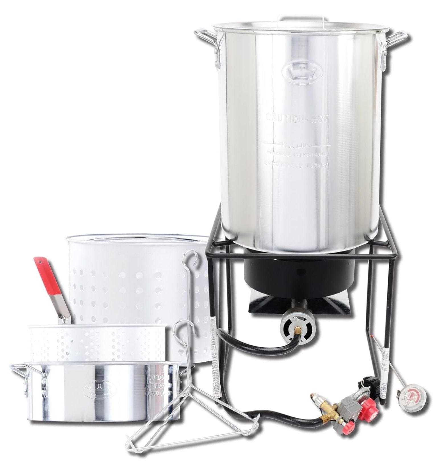 Propane Outdoor Fry Boil Package with 2 Pots, silver, one size ...