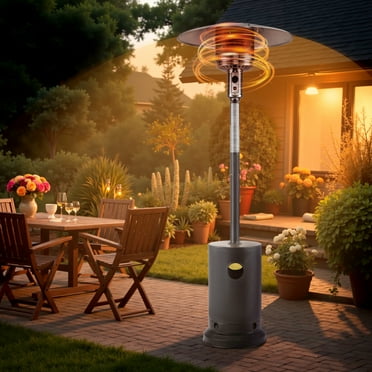 Mainstays 48,000 BTU Propane Gas Outdoor Freestanding Patio Heater ...