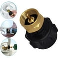 Propane Refill Adapter, Fits All 1 lb Propane Cylinder Bottles from 20lb Tank, Solid Brass for ...