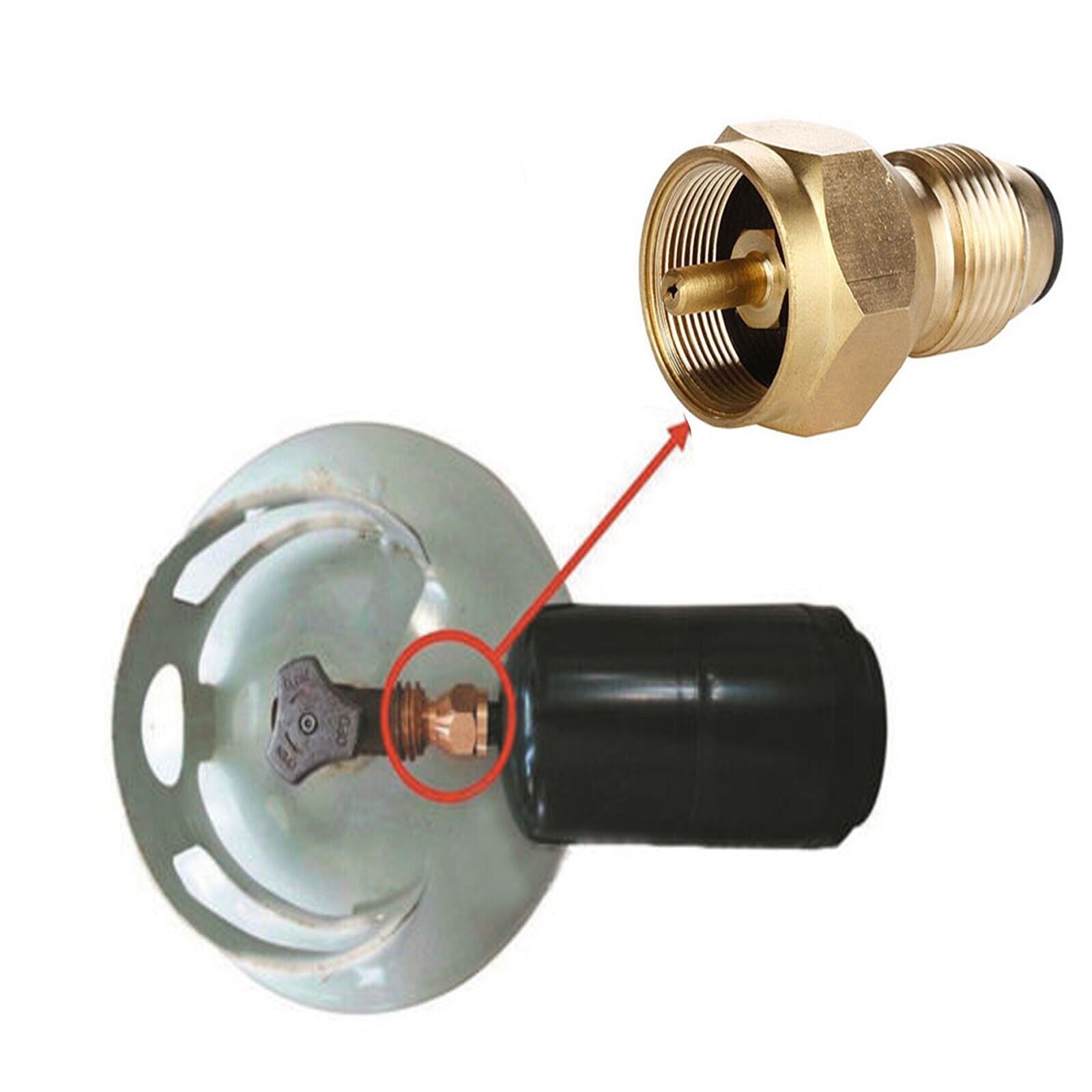 Propane Refill Adapter Lp Gas Cylinder Tank Connection Adapter Tank ...