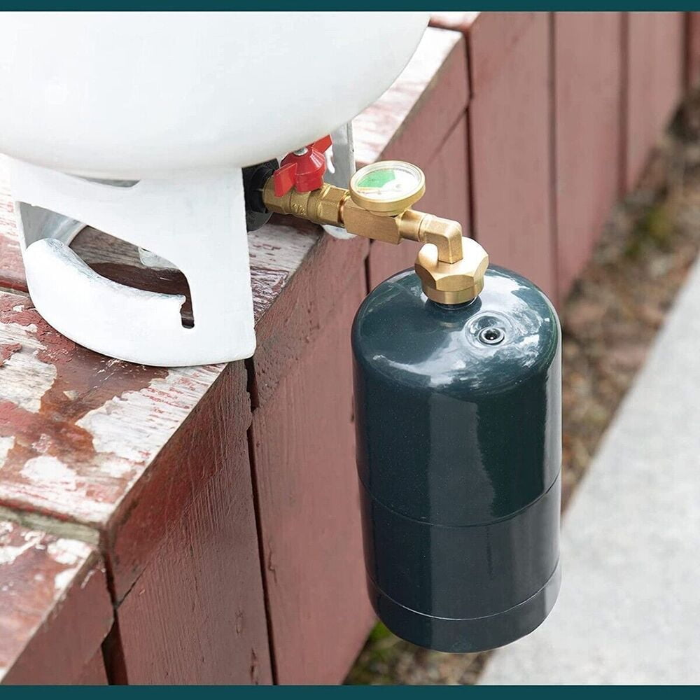 Propane Refill Adapter With Gauge And ON-Off Control Valve For 1Lb To 20Lb Tank - Walmart.com