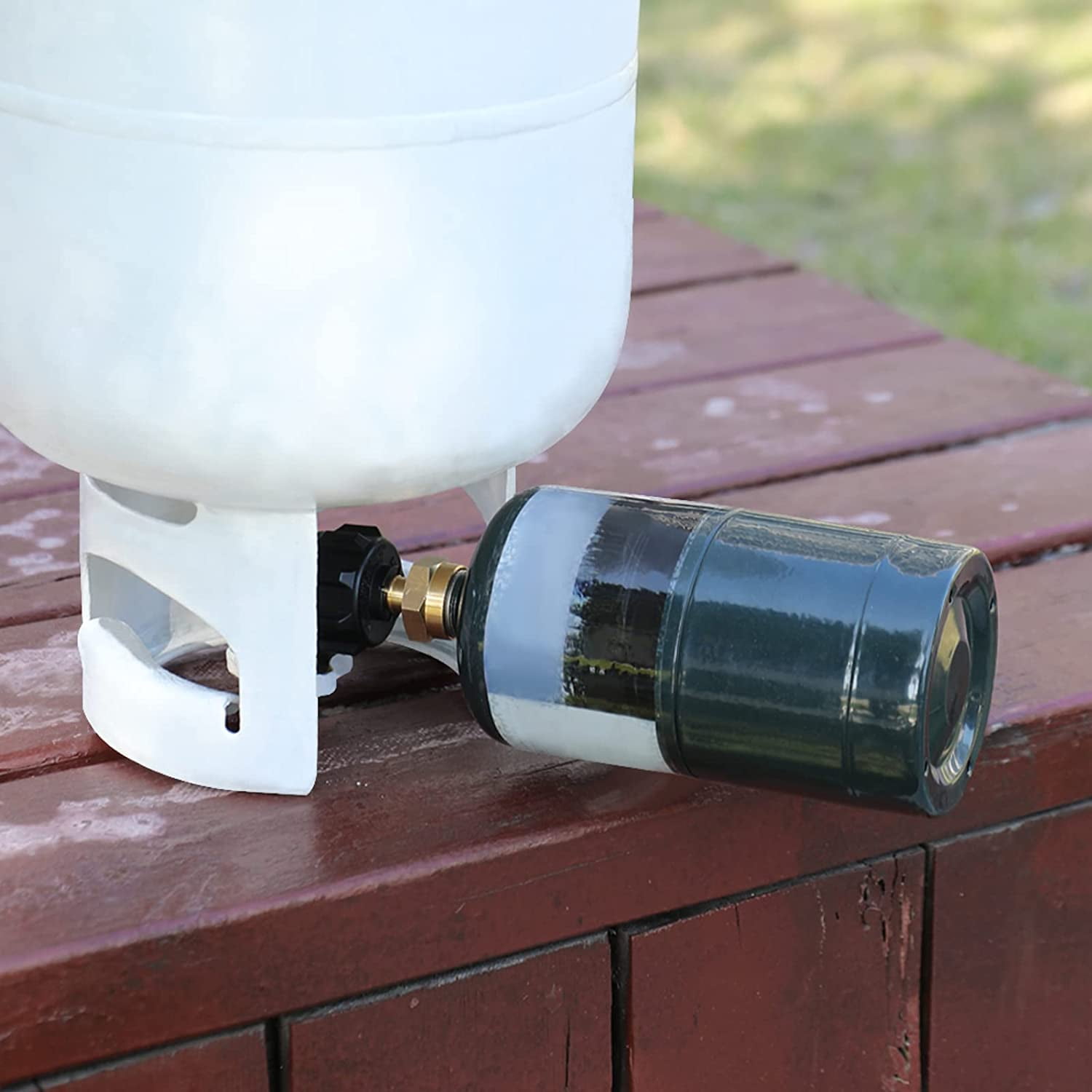 Propane Refill Adapter for 1 Lb. Tanks, Easy to Use, Solid Brass Small ...
