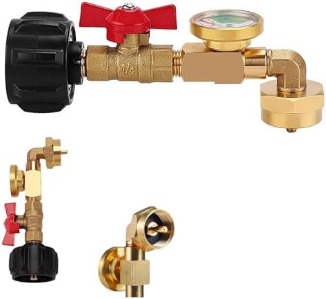 Propane Refill Elbow Adapter with Tank Gauge,2024 New Propane Refill ...