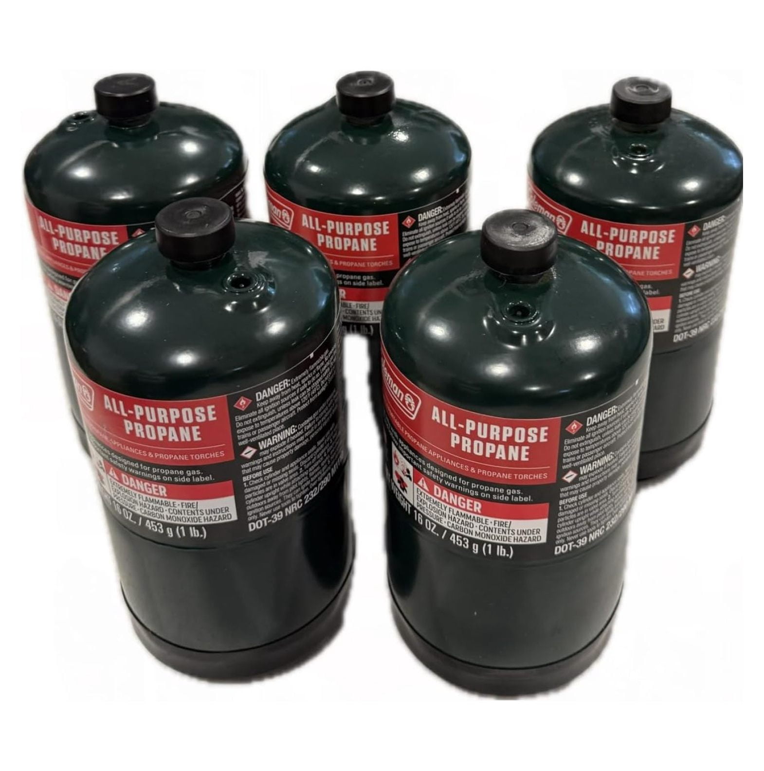Propane Replacement Fuel Cylinders 16 ounces Camping (5 Pack) - Walmart.com