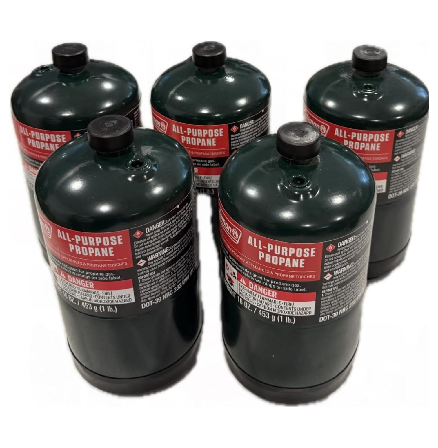 Propane Replacement Fuel Cylinders 16 ounces Camping (5 Pack) - Walmart.com