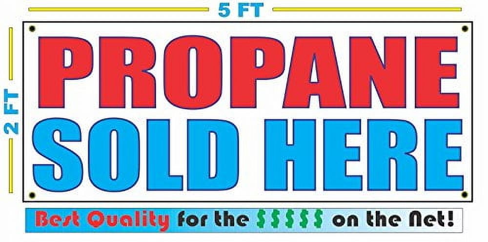 Propane Sold Here 2x5 Banner Sign - Walmart.com