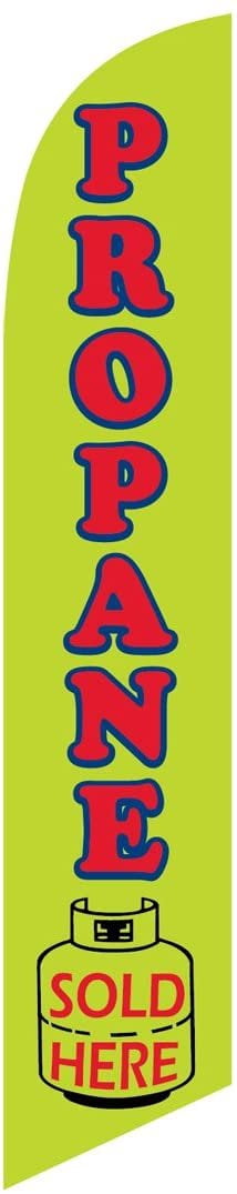 Propane Sold Here Feather Banner Swooper Flag -No Wind Required ...