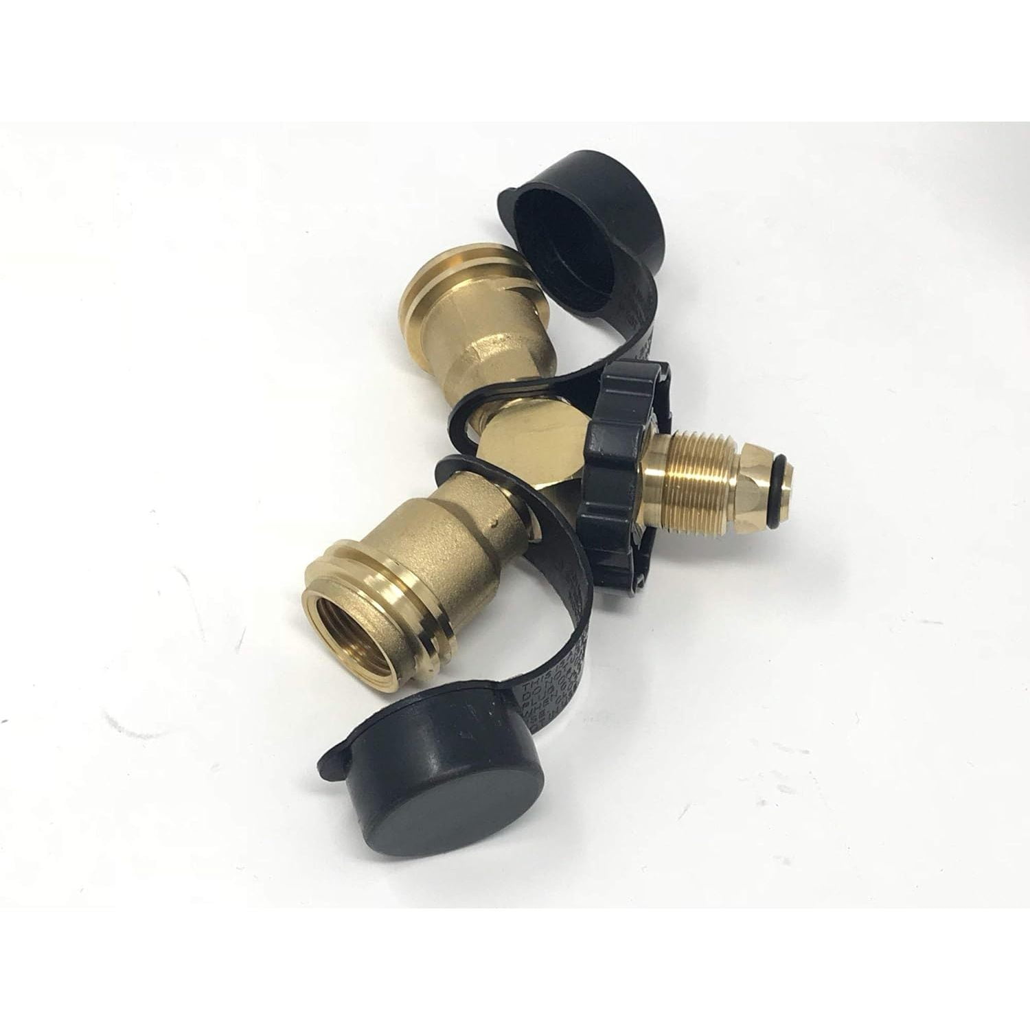 Propane Splitter Tee Adapter for QCC1 or POL Connector BBQ Grill Gas ...