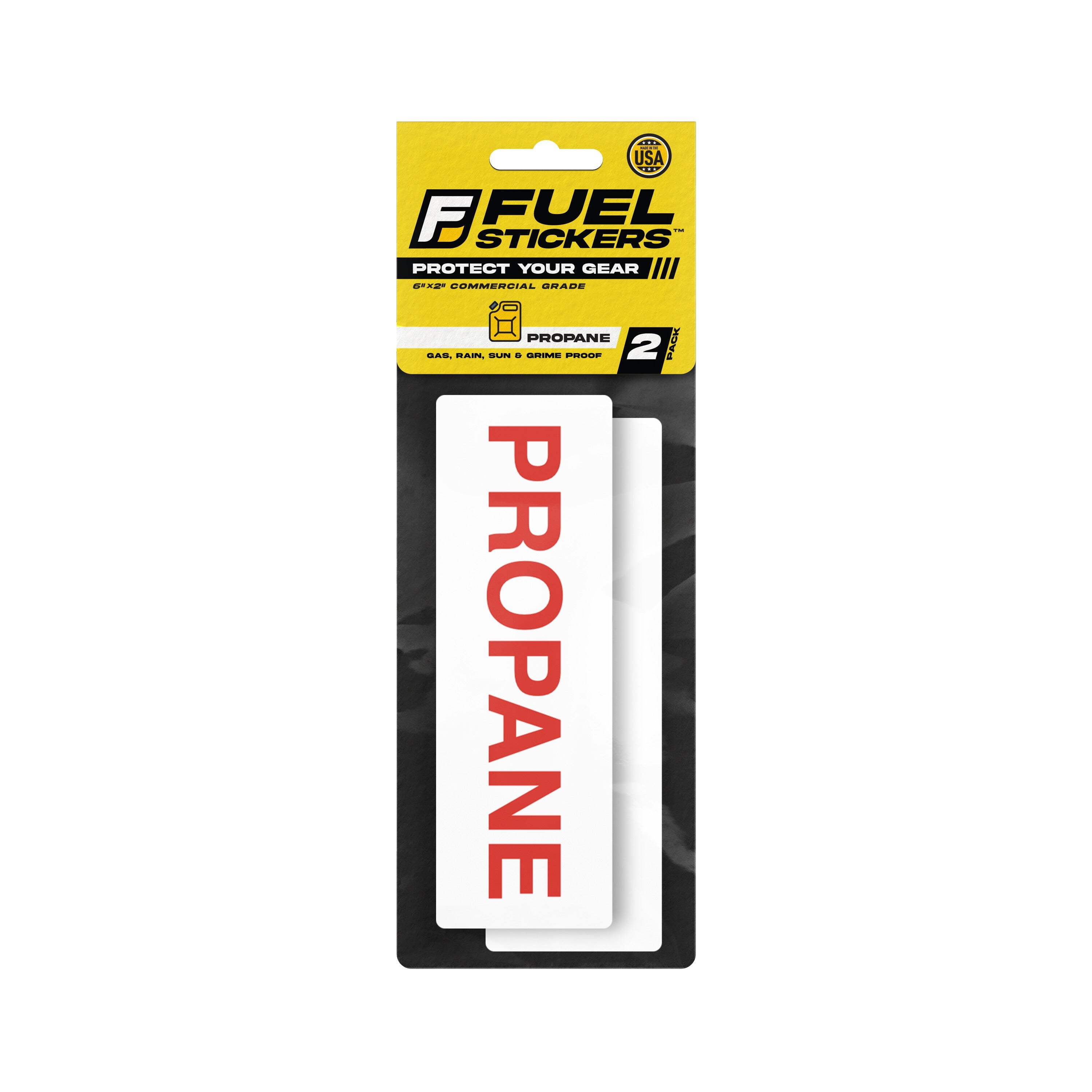 Propane Sticker | 2x6 | 2 Pack | USA Made - Walmart.com