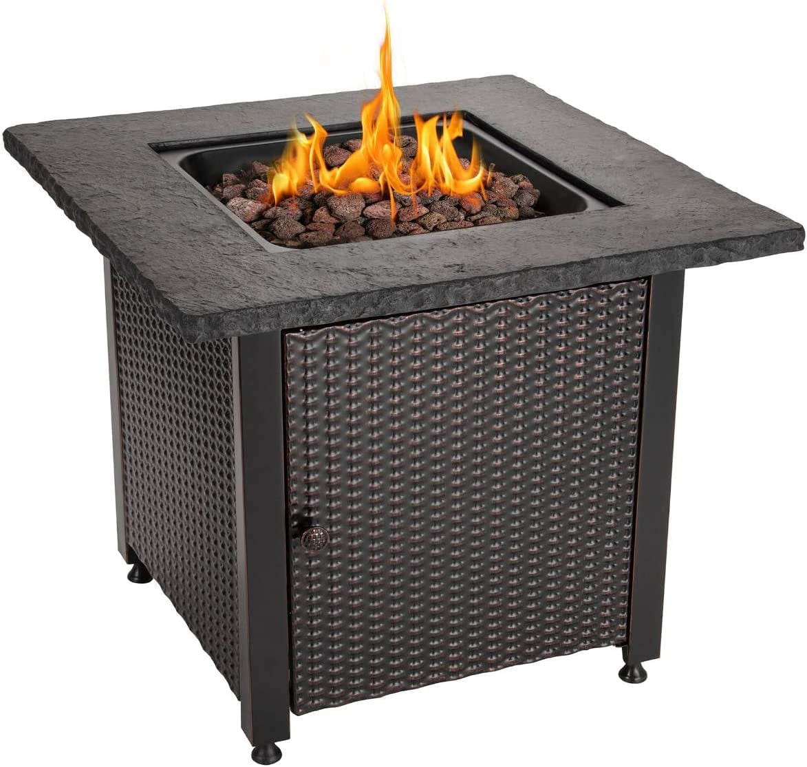 Propane Table 30 Inch Outdoor Gas , 50,000 BTU with Rock-Like Top ...