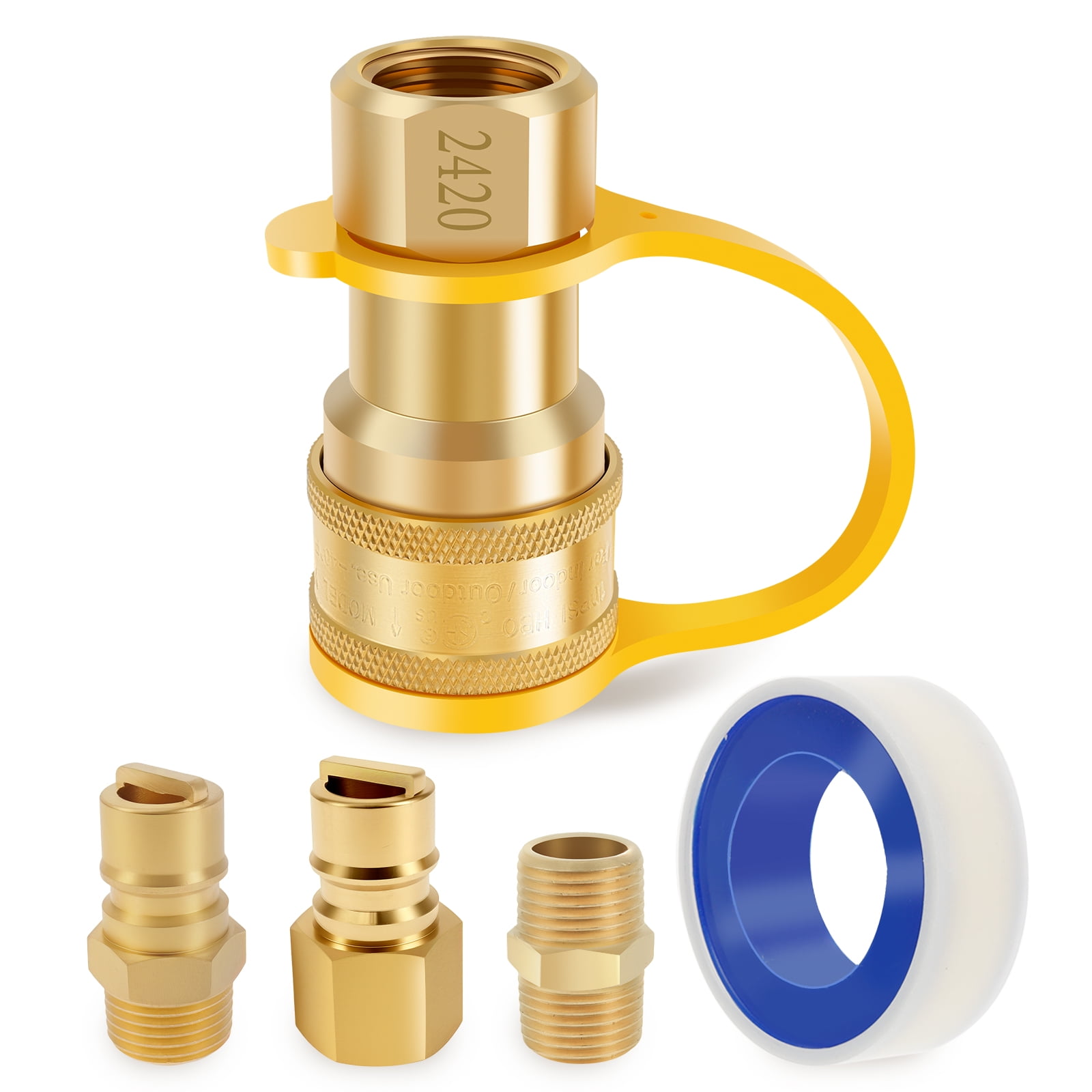 Propane Tank Adapter Brass Propane Hose Adapter Good Sealing Gas ...