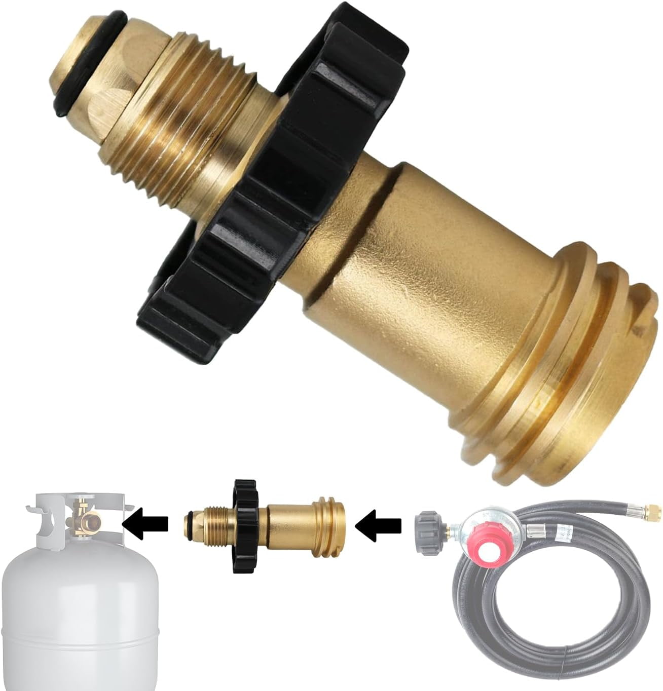 Propane Tank Adapter, Propane Hose Adapter, Propane POL Gas Bottle ...