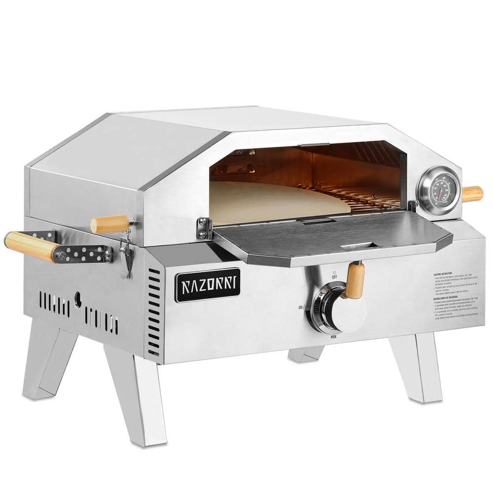 Propane Tank Comodo Outdoor Pizza Oven, 2-in-1 Portable Propane Fire ...