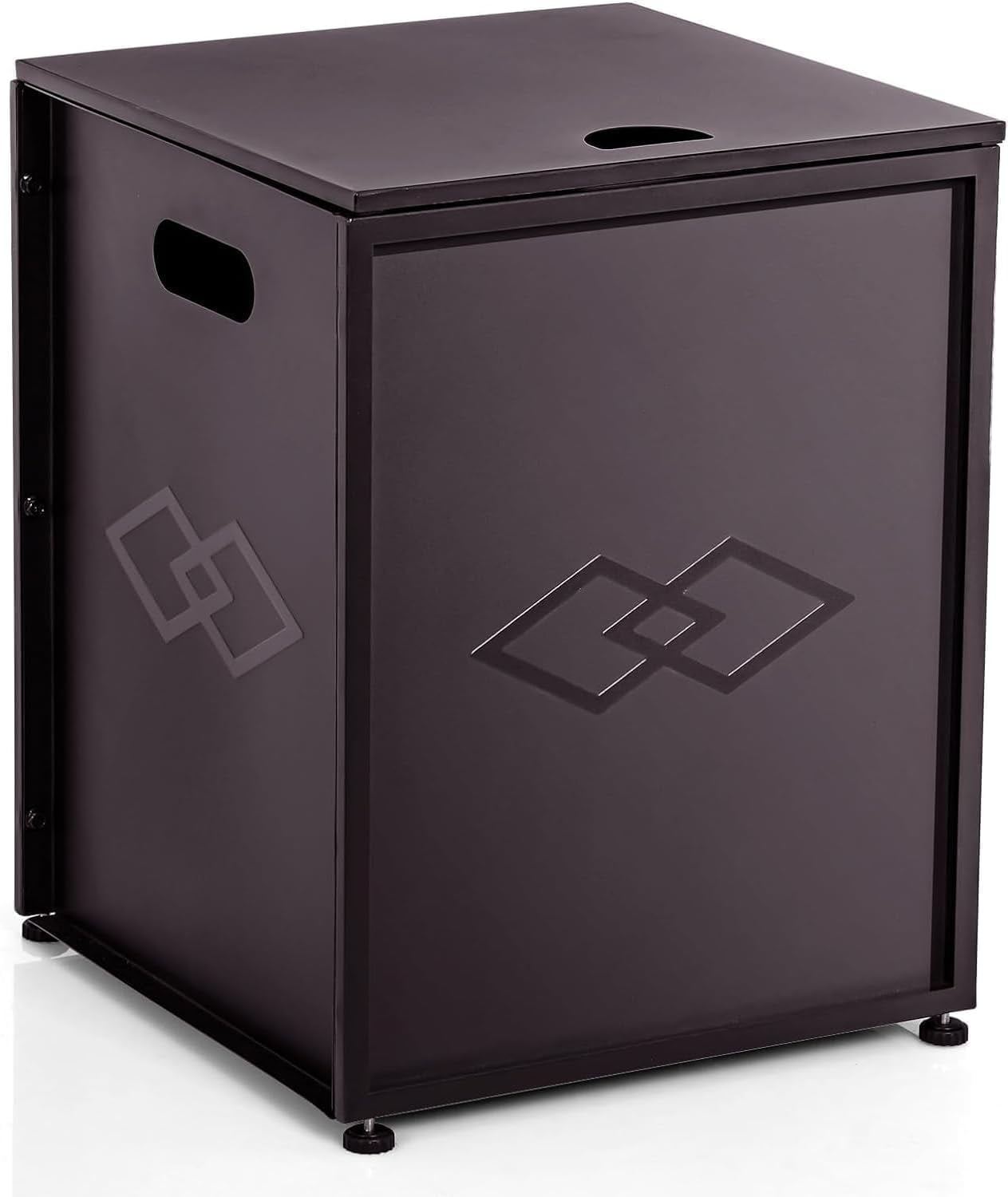 Propane Tank Cover Table - 16" Brown Propane Tank Storage Box for Gas ...