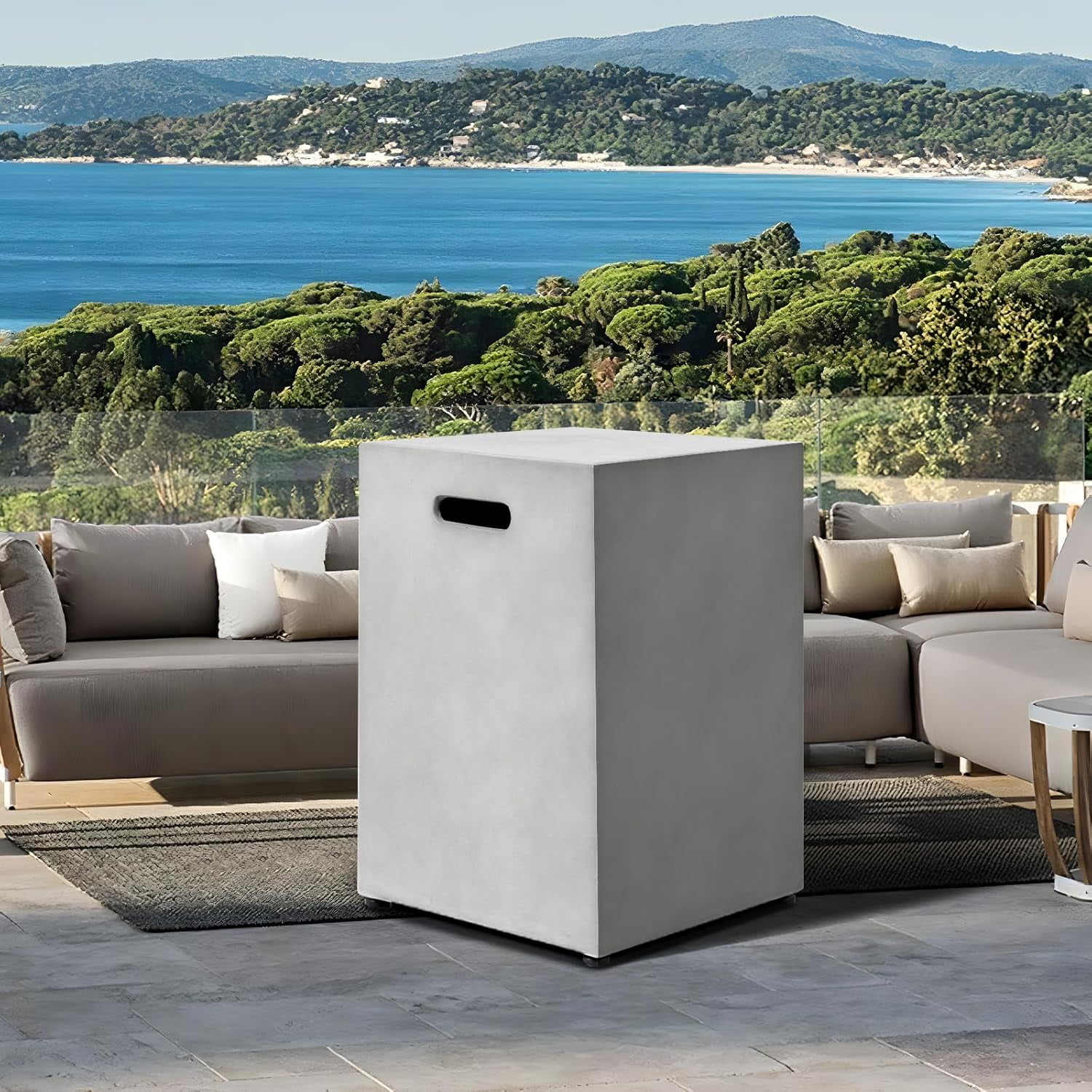 Propane Tank Cover Table, 20 LB Outdoor Propane Tank Storage Hideaway ...