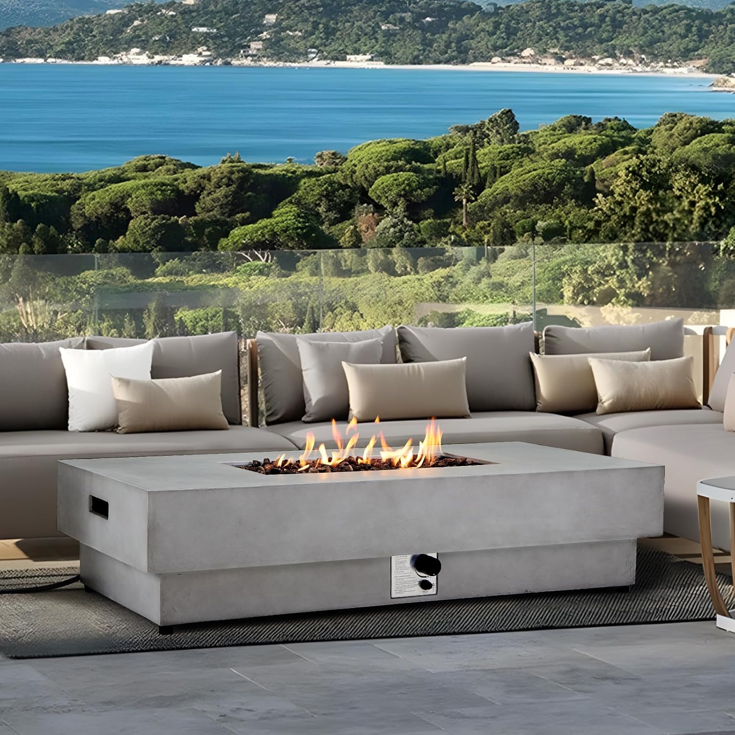 Propane Tank Cover Table, 20 LB Outdoor Propane Tank Storage Hideaway ...