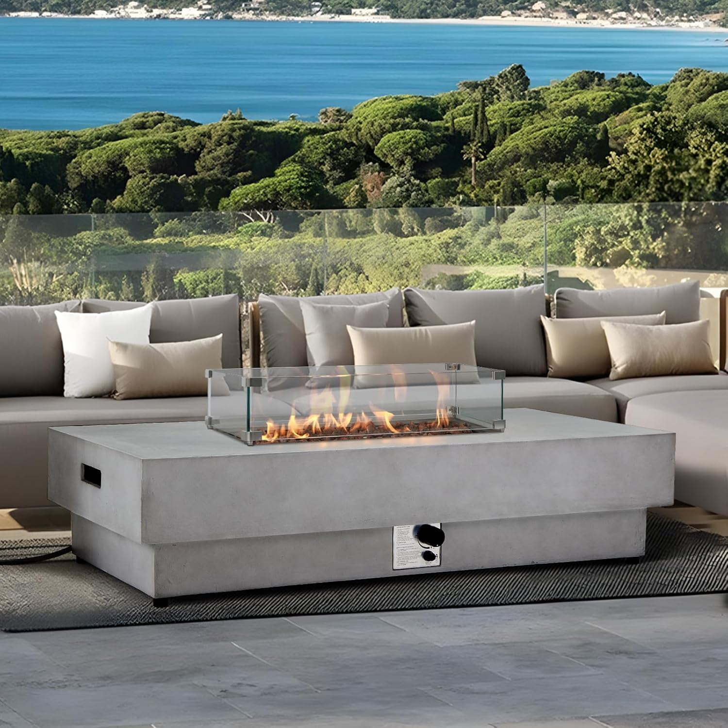 Propane Tank Cover Table, 20 LB Outdoor Propane Tank Storage Hideaway ...