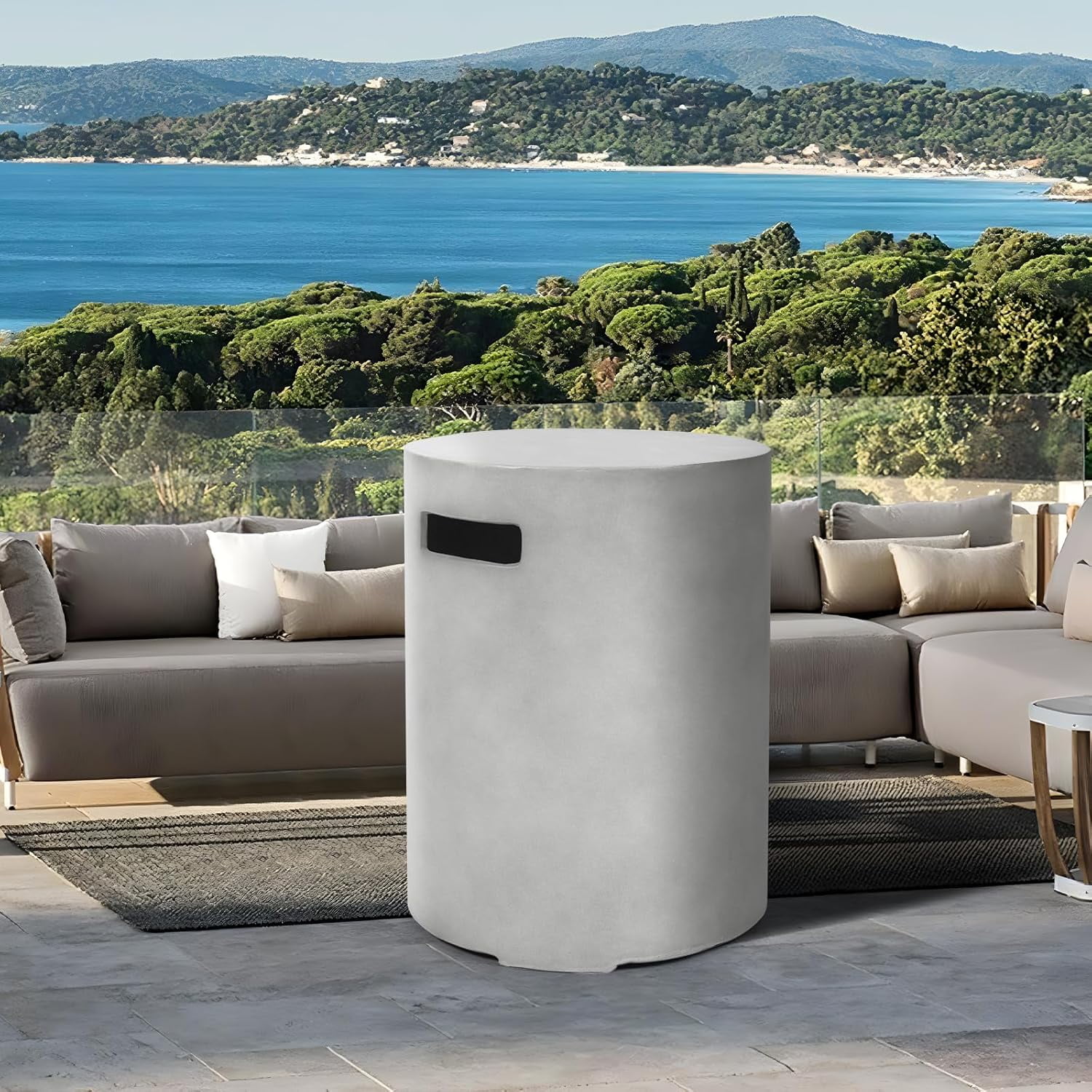 Propane Tank Cover Table, 20 LB Outdoor Propane Tank Storage Hideaway ...